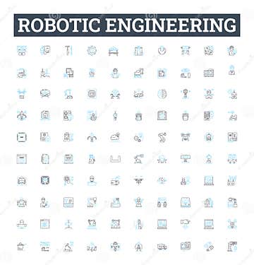 Robotic Engineering Vector Line Icons Set. Robotics, Engineering ...