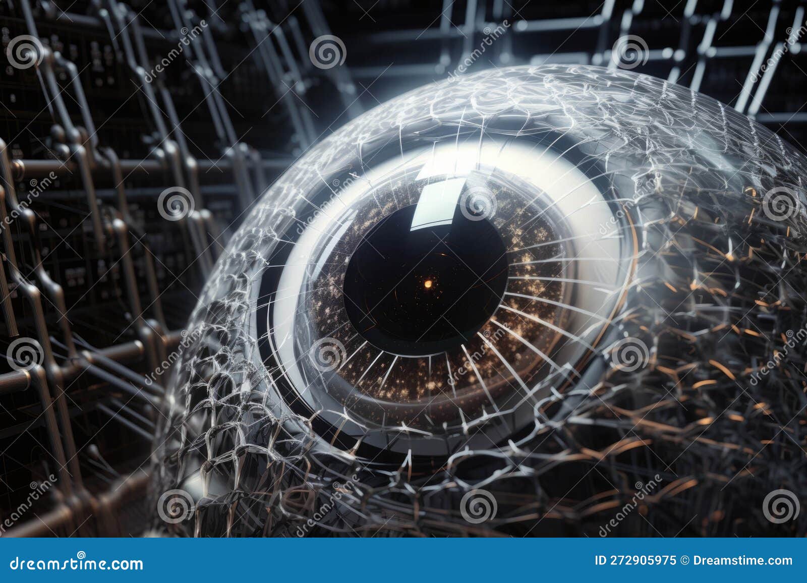 A Robotic Eye With AIpowered Technology Watching Over A Network Of ...