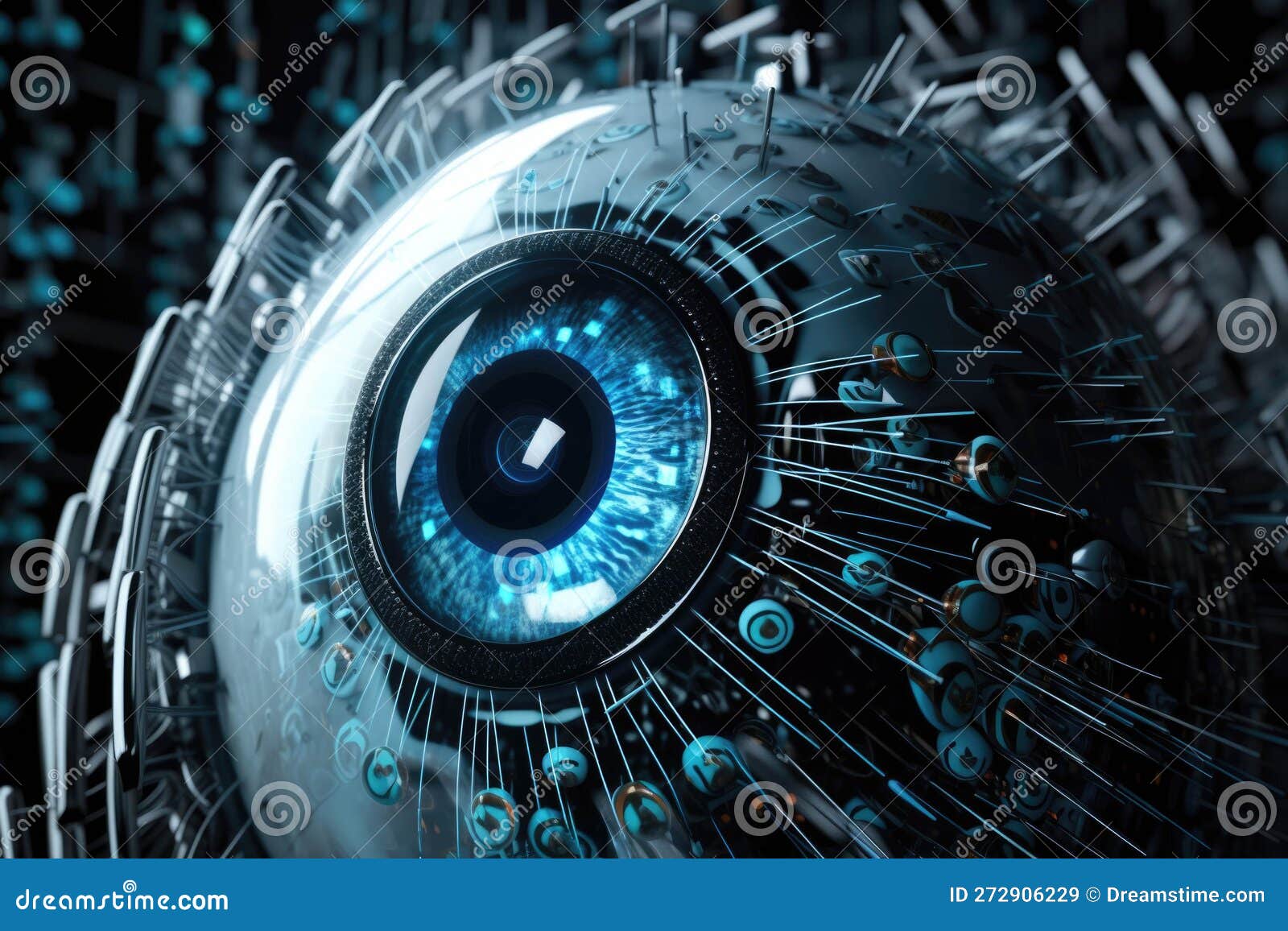 A Robotic Eye With AIpowered Technology Watching Over A Network Of ...