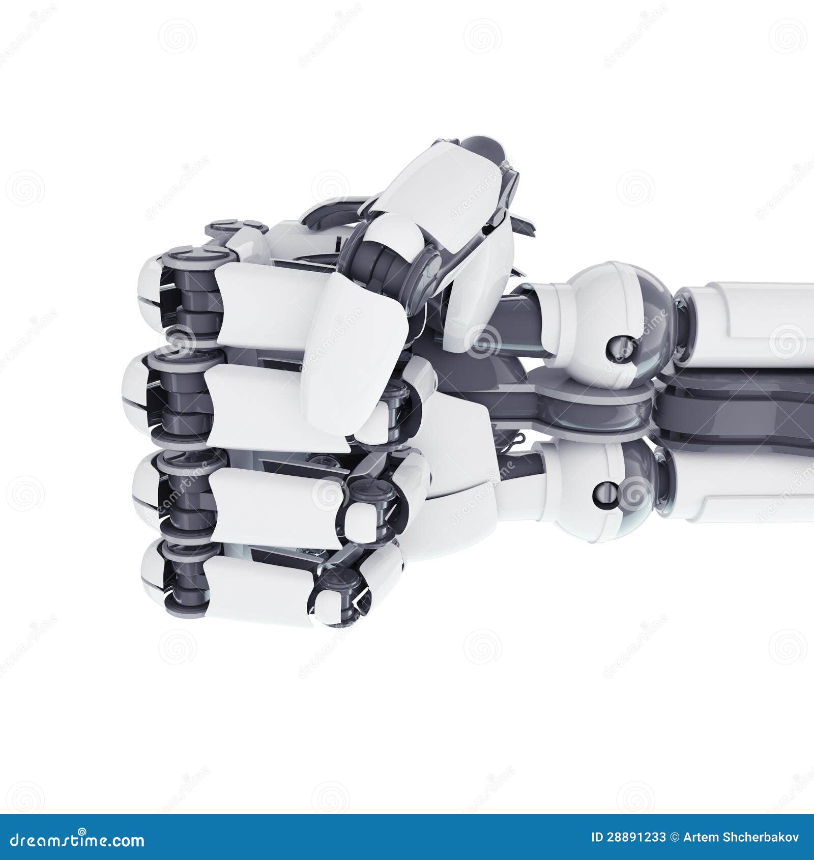Robotic fist stock illustration. Illustration of closeup - 28891233