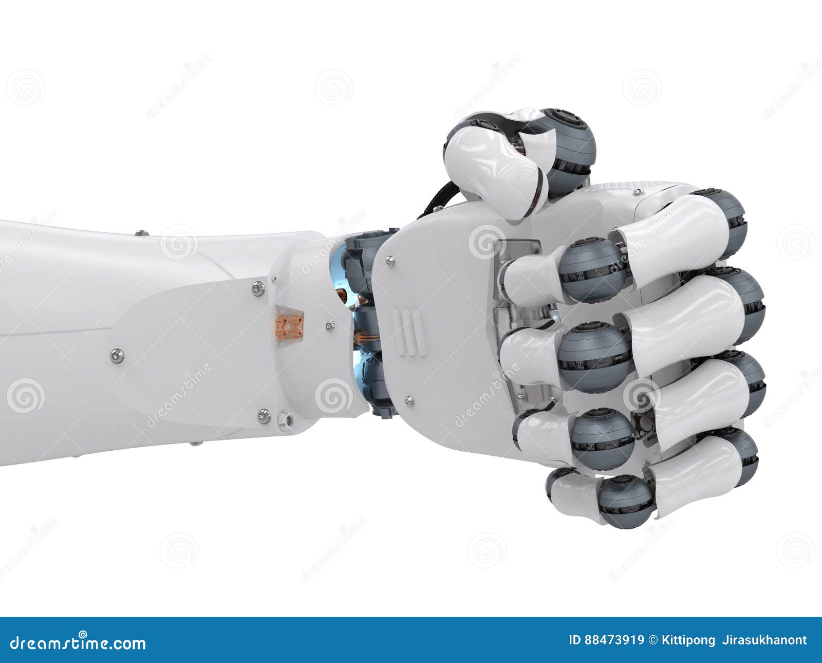 Robotic fist stock image. Image of hand, intelligence - 88473919