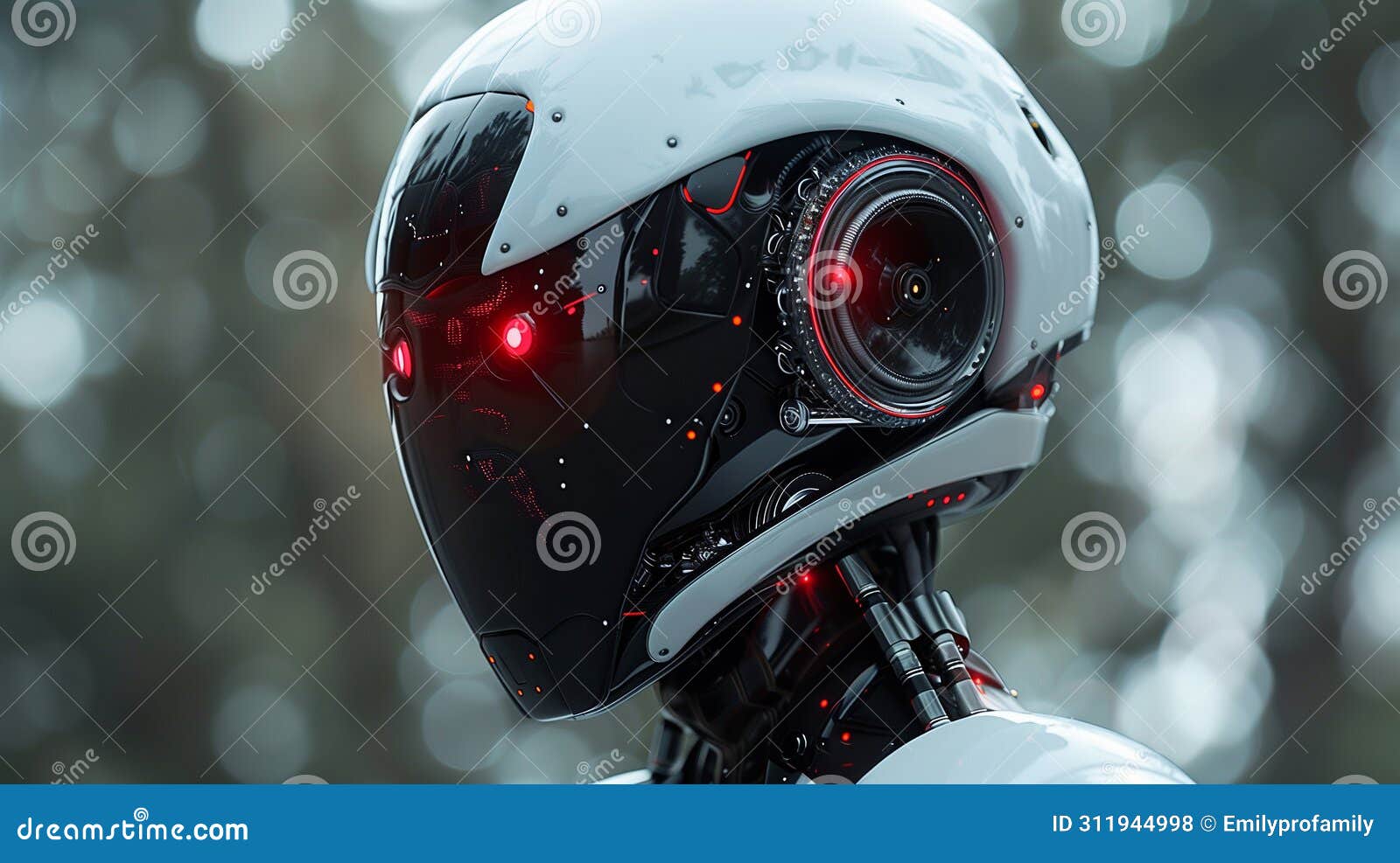 Robotic Future: Futuristic Android Model, Advanced Technological ...