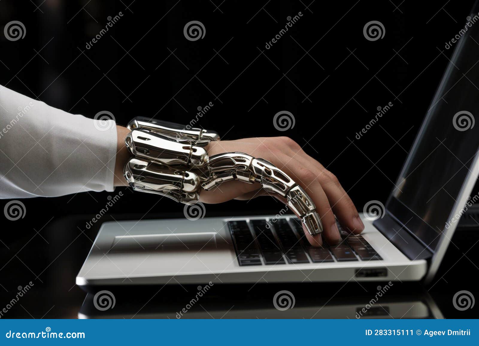 Robotic Future Technology Arm Futuristic Equipment Artificial ...