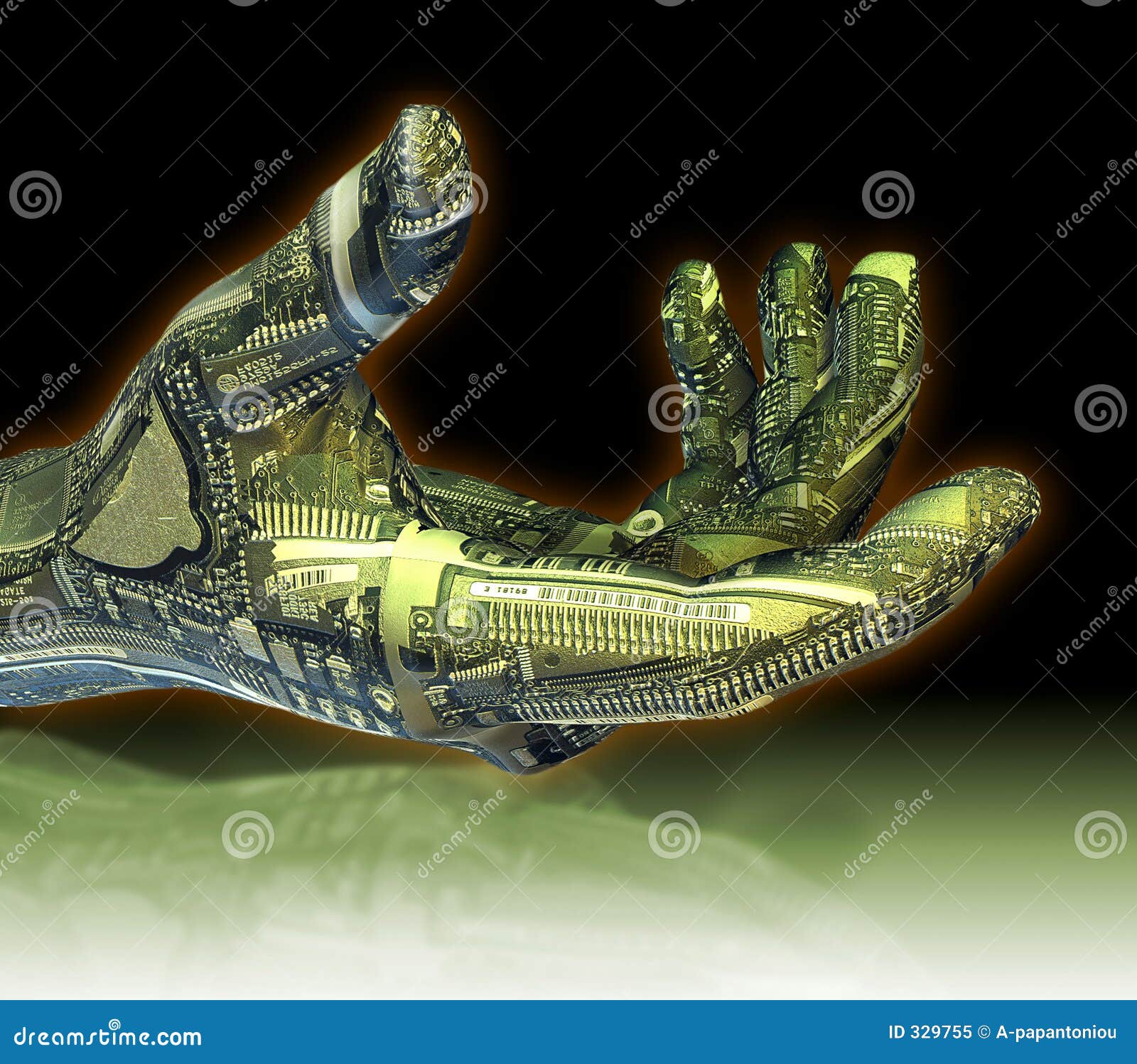 Robotic Hand stock illustration. Illustration of mechanism - 329755