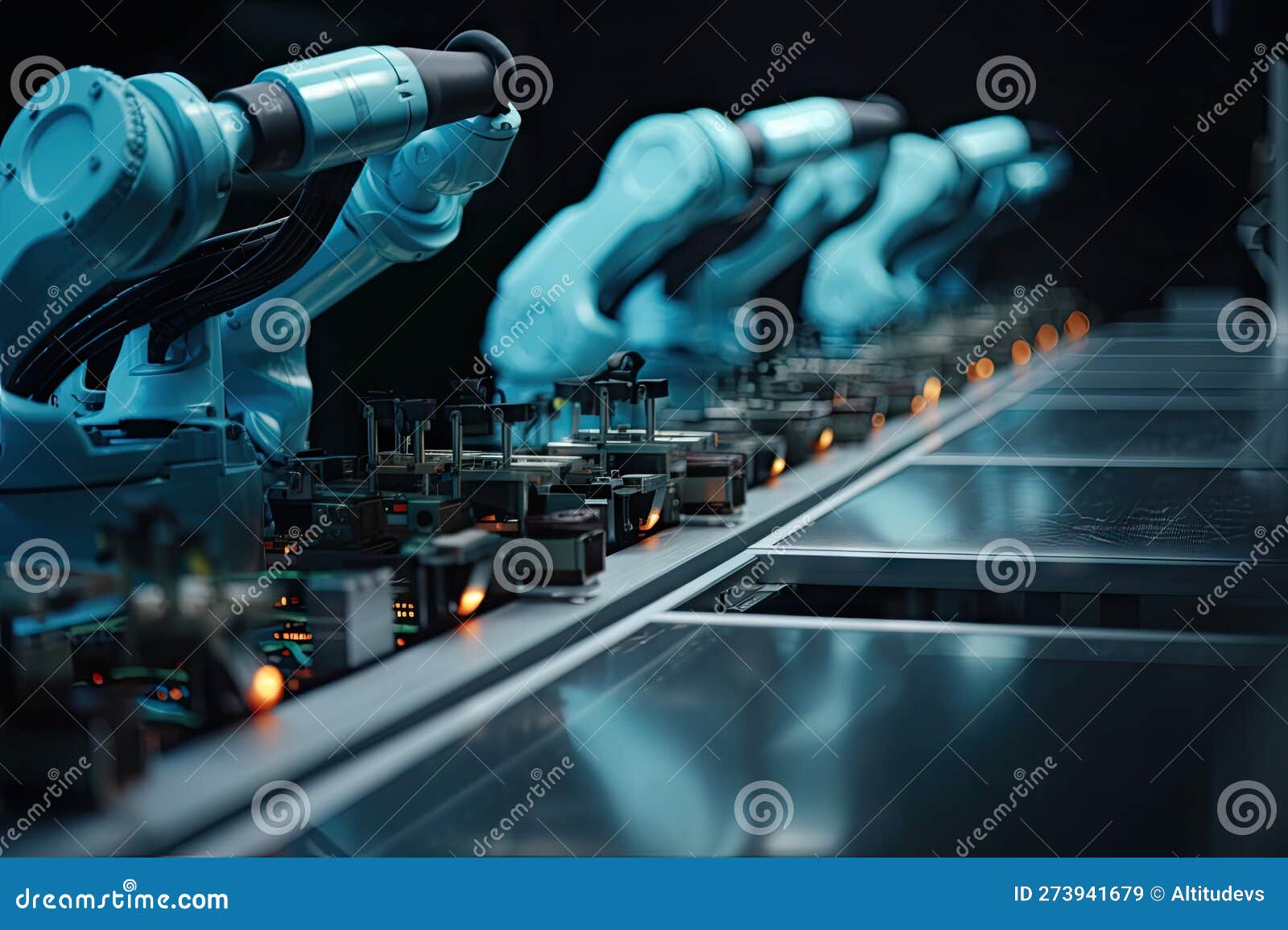 Robotic Hand Assembling Precision Parts in Assembly Line Stock ... Robotic Hand Assembling Precision Parts in Assembly Line Stock ...