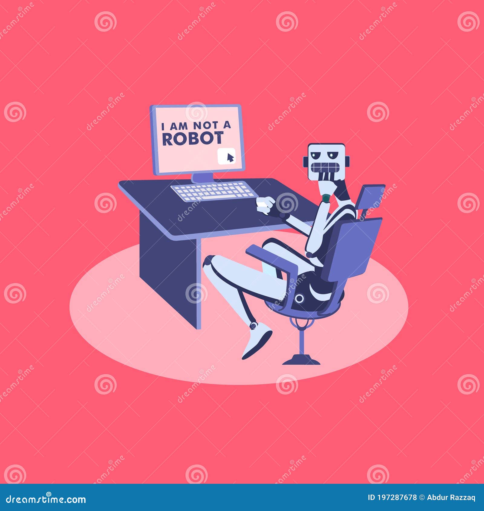 Robotic Hand Clicking Illustration Concept System Hacking Concept Robotic Hand Clicking On