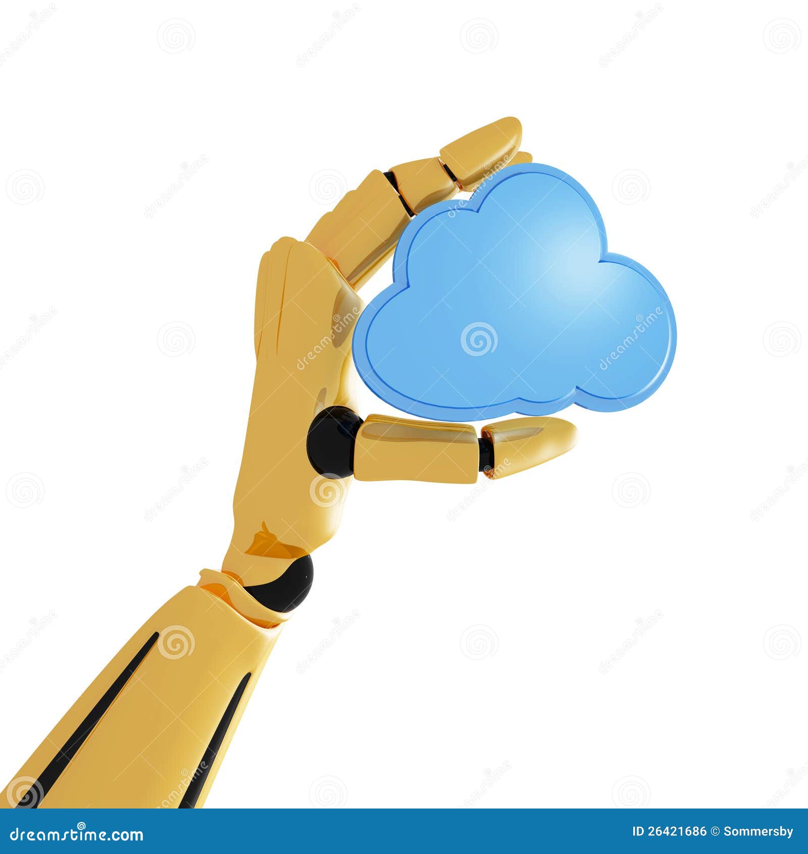 Robotic Hand Cloud Computing Icon Stock Illustrations – 660 Robotic ...