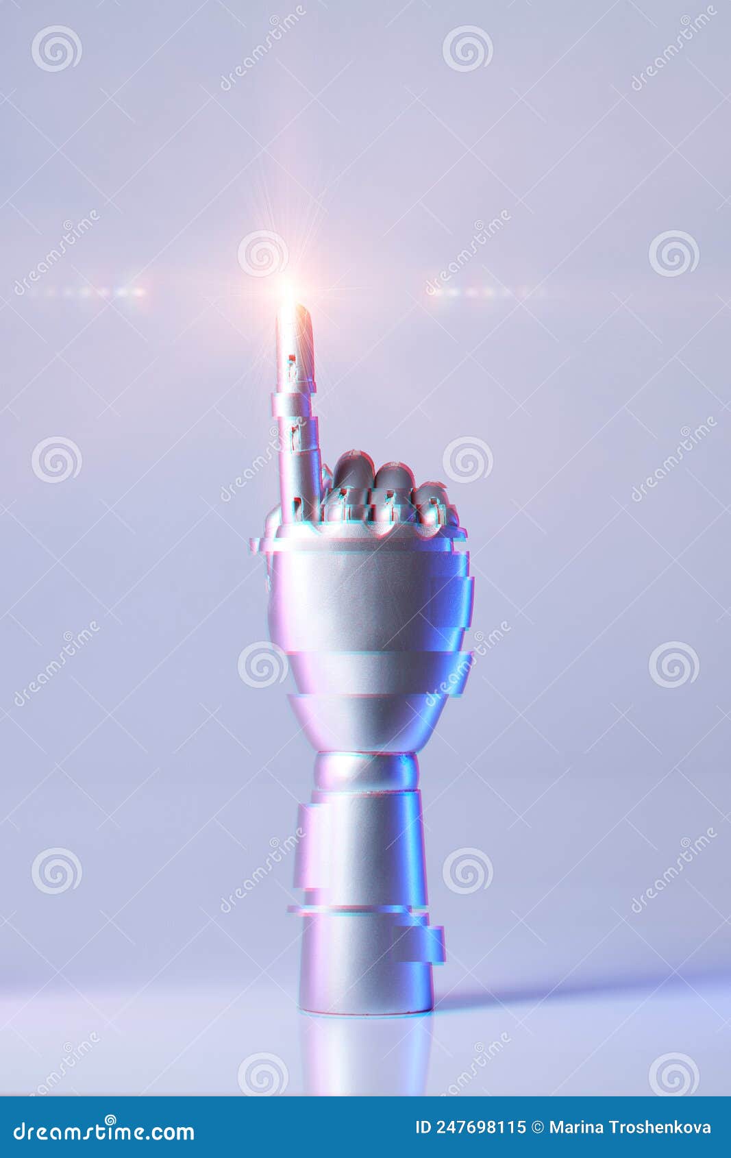 Robotic Hand, Digital Technology of Future Stock Image - Image of ...