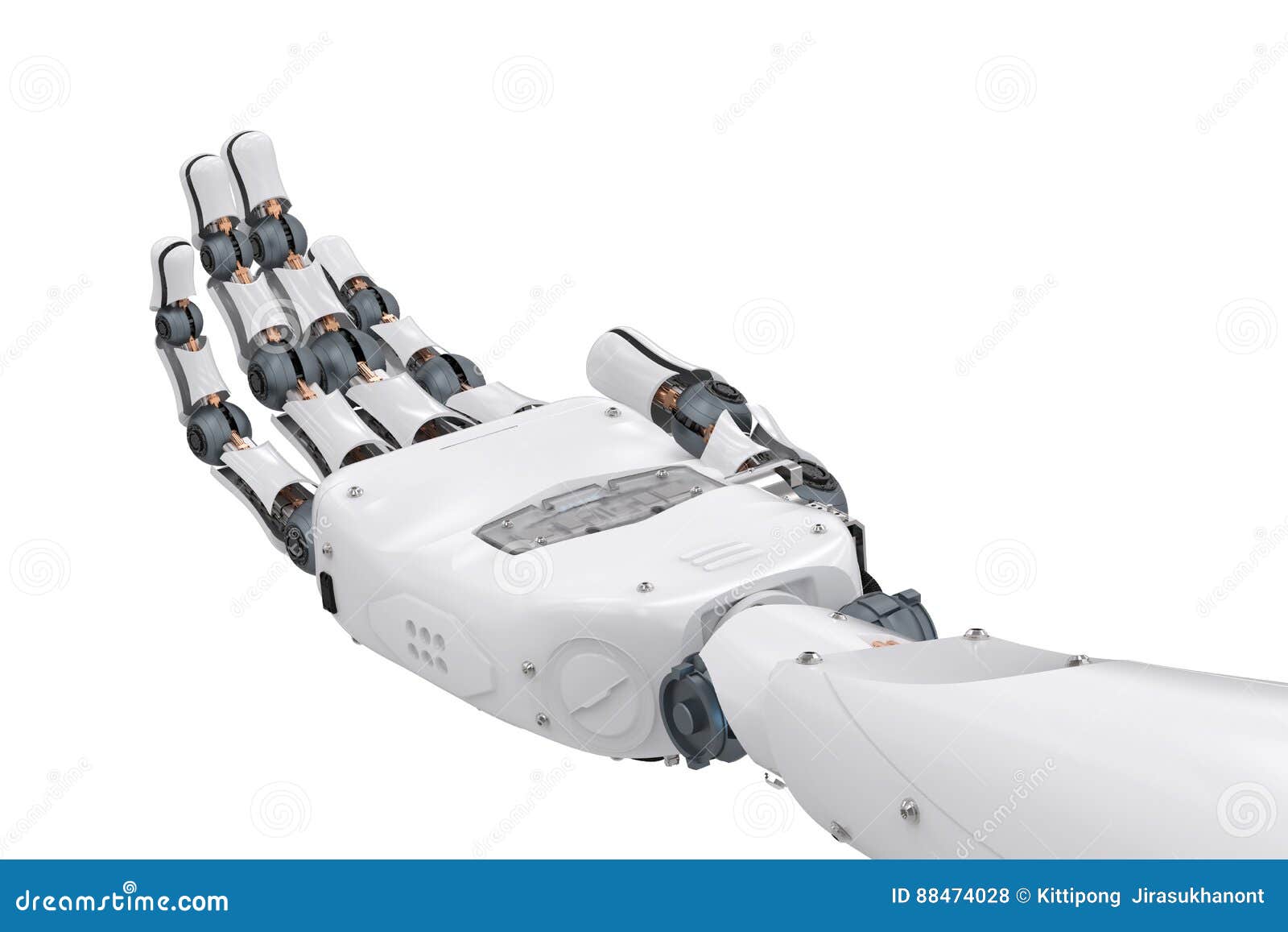 Robotic Hand Pointing Royalty-Free Stock Photo | CartoonDealer.com ...