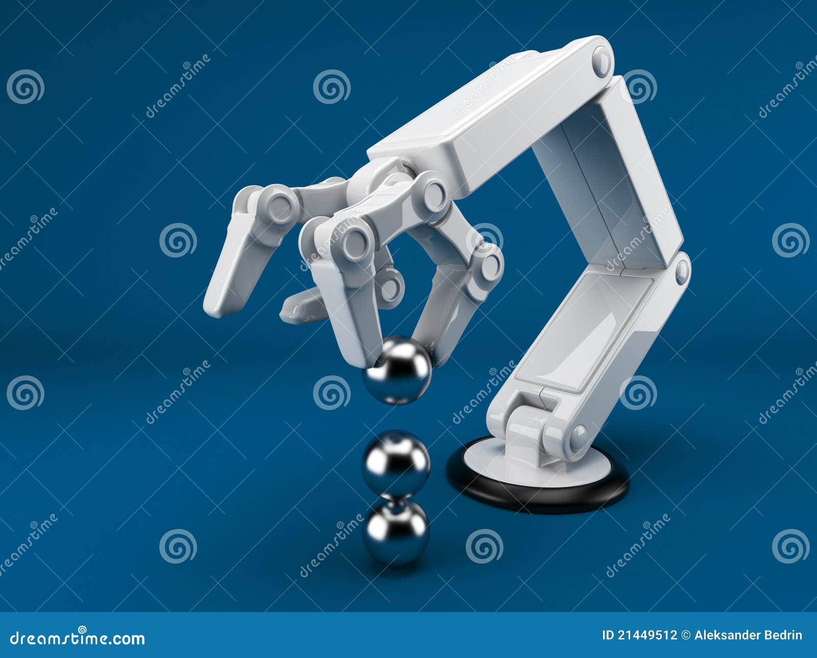 Robotic Hand,arm,pointing Device.Mechanical Model For Mounting And ...