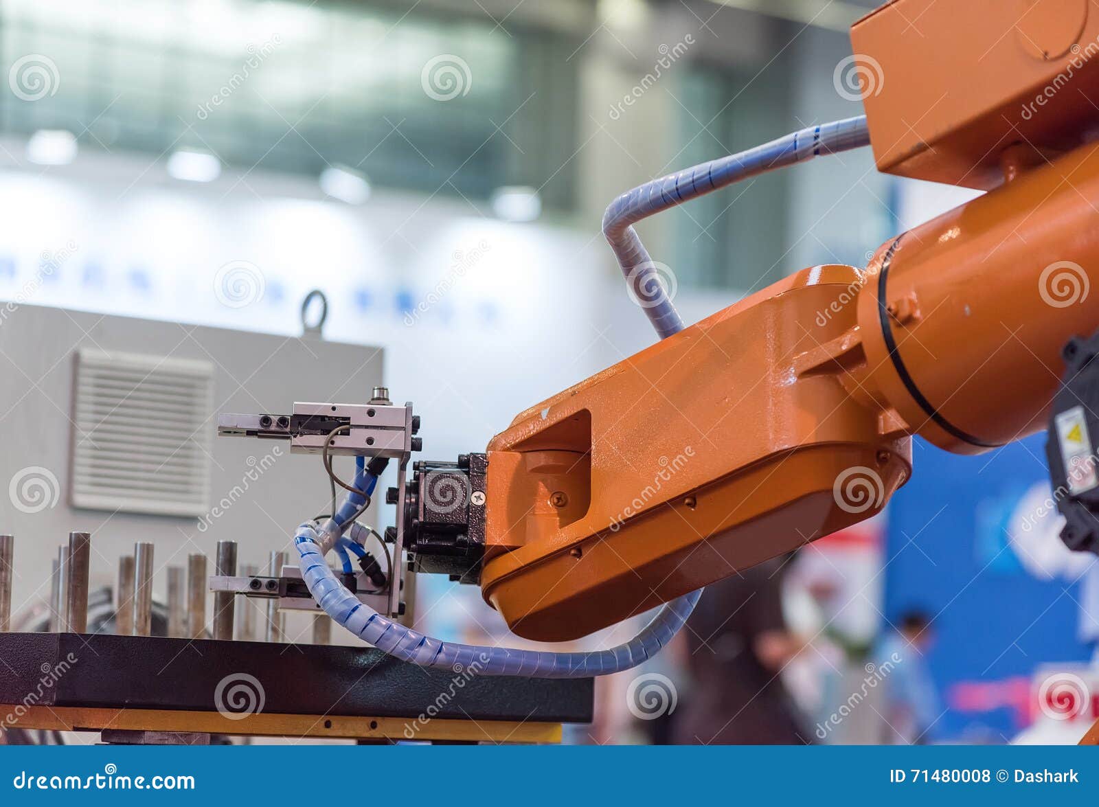 Robotic Hand Machine Tool at Factory Stock Photo - Image of ...