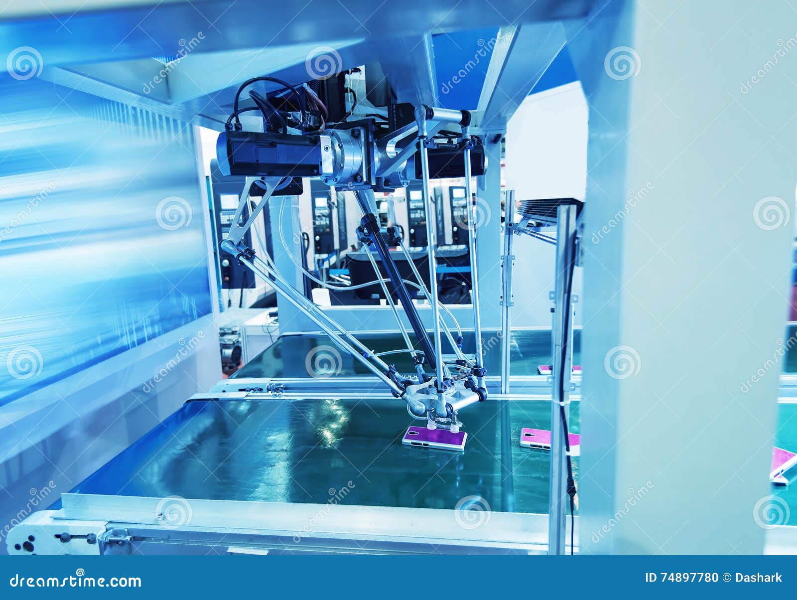 Robotic Hand Machine Tool at Factory Stock Photo - Image of machining ...