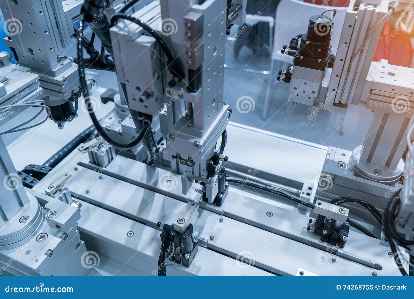 Robotic Hand Machine Tool at Industrial Factory Stock Image - Image of ...