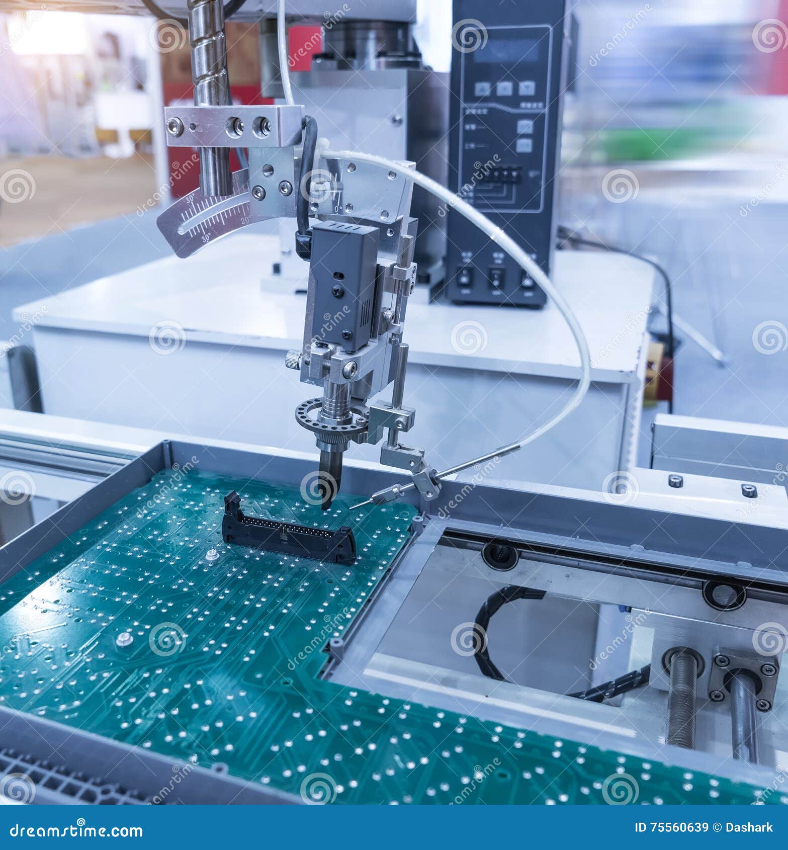 Robotic Hand Machine Tool at Industrial Factory Stock Image - Image of ...