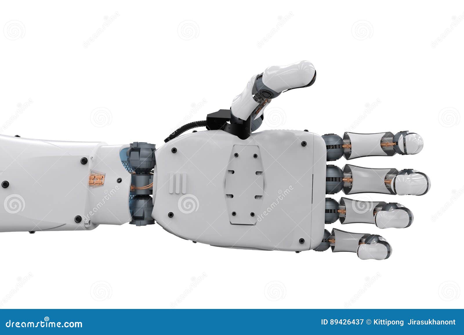 Robotic Arm, Reaching Into Cleanroom And Retrieving Delicate Equipment ...