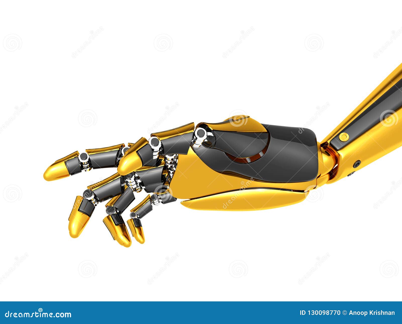 Robotic hand stock illustration. Illustration of space - 130098770