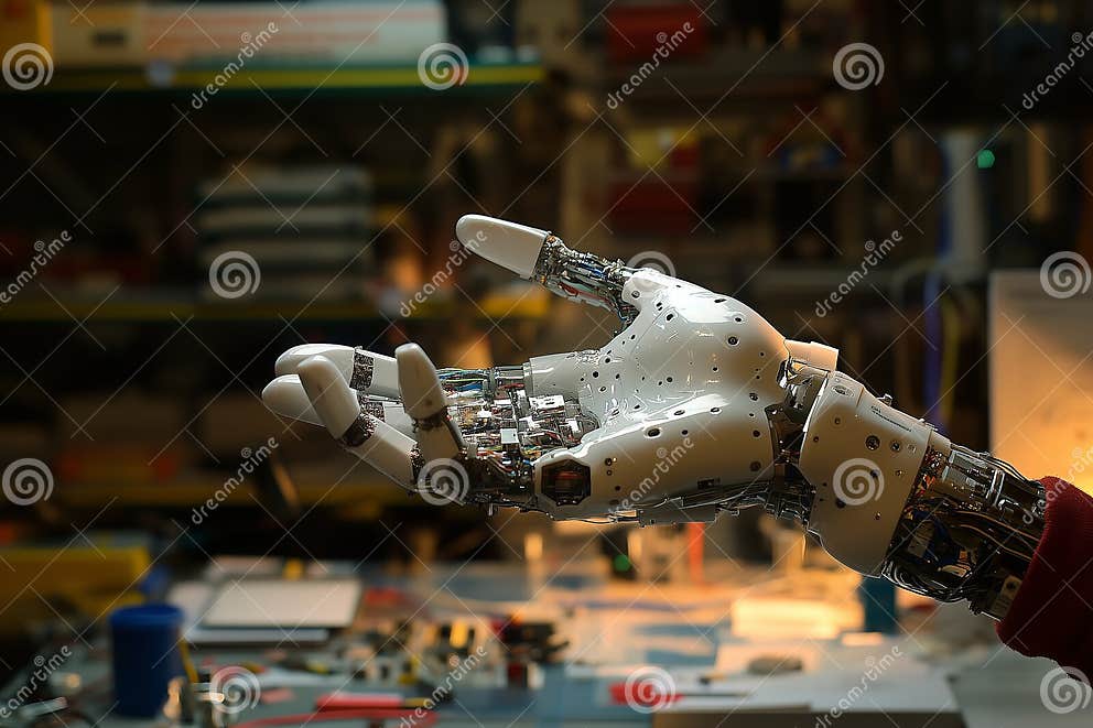 Robotic Hand Showcasing Advanced Mechanics and Innovative Design at a ...