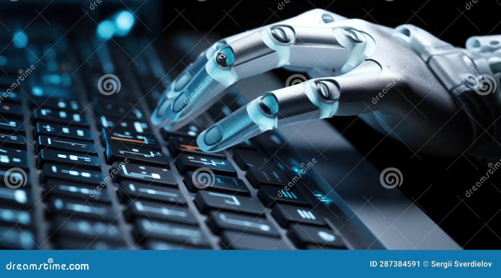 A Robotic Hand Skillfully Presses Keys on a Computer Keyboard ...