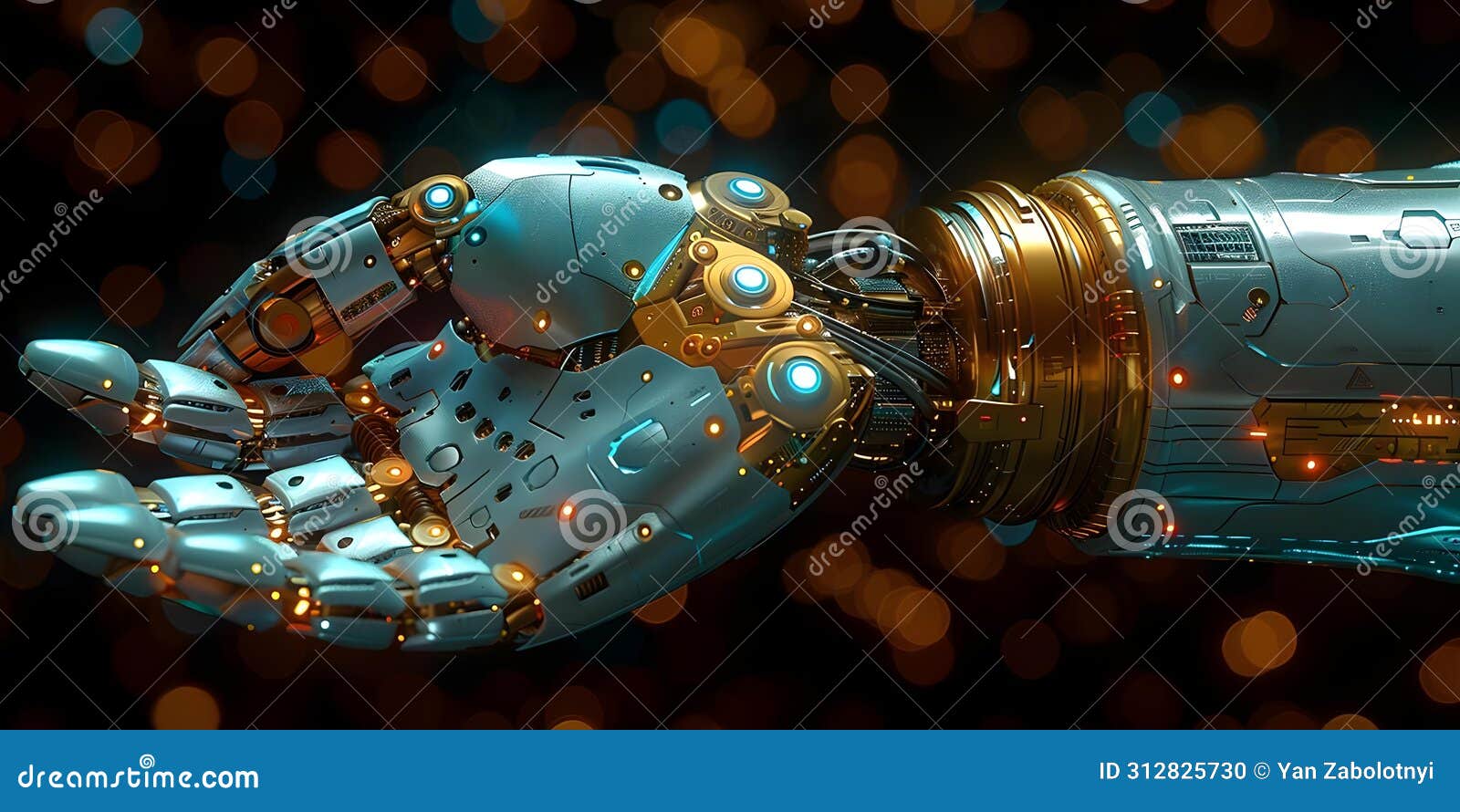 Robotic SciFi Basement Underground Hall Gray Abstract Background ...