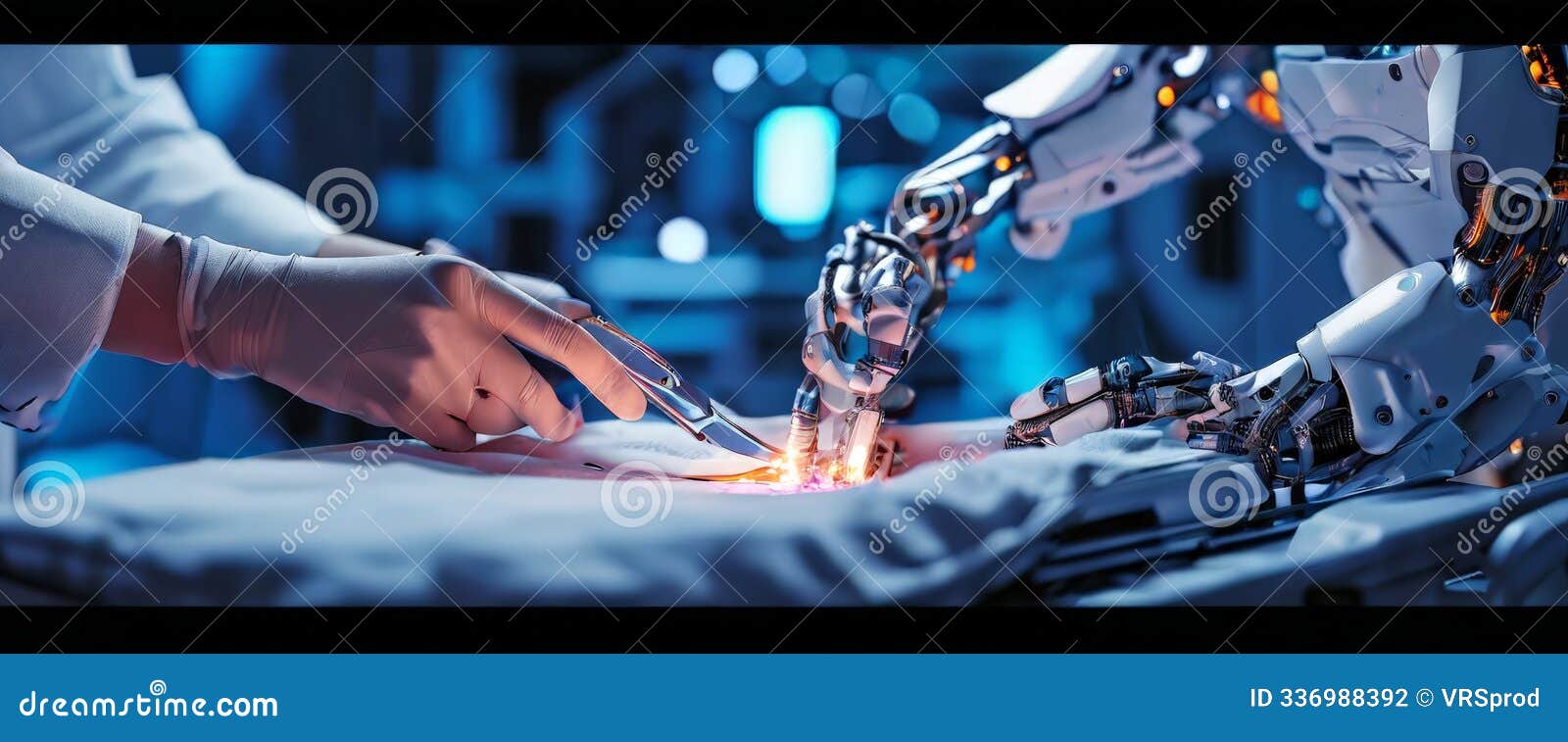 Robotic Hands Performing Precision Surgery in Modern Operating Room ...