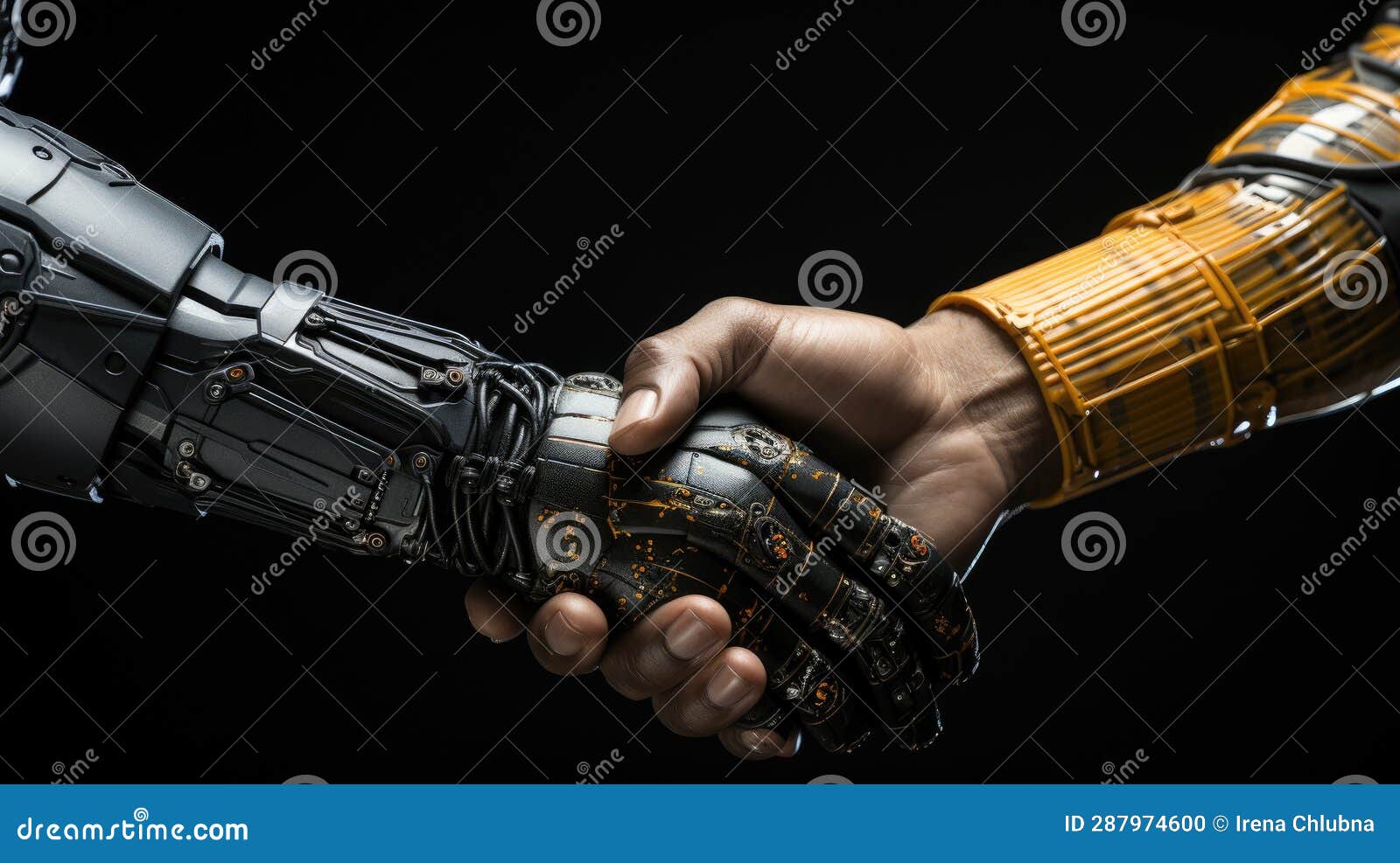 Robotic Handshake Of Unity Royalty-Free Stock Photography ...