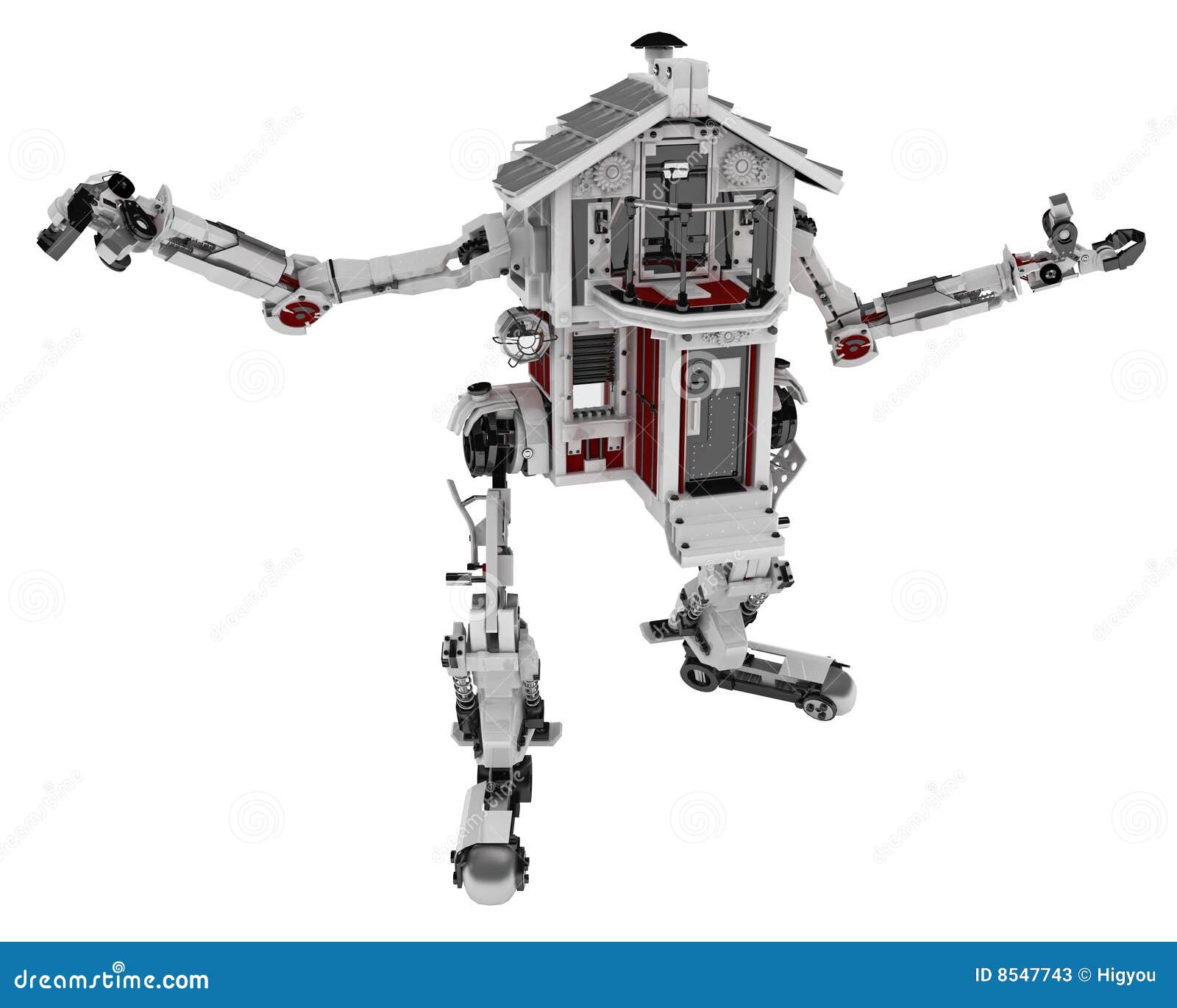 Robotic House stock illustration. Illustration of large - 8547743