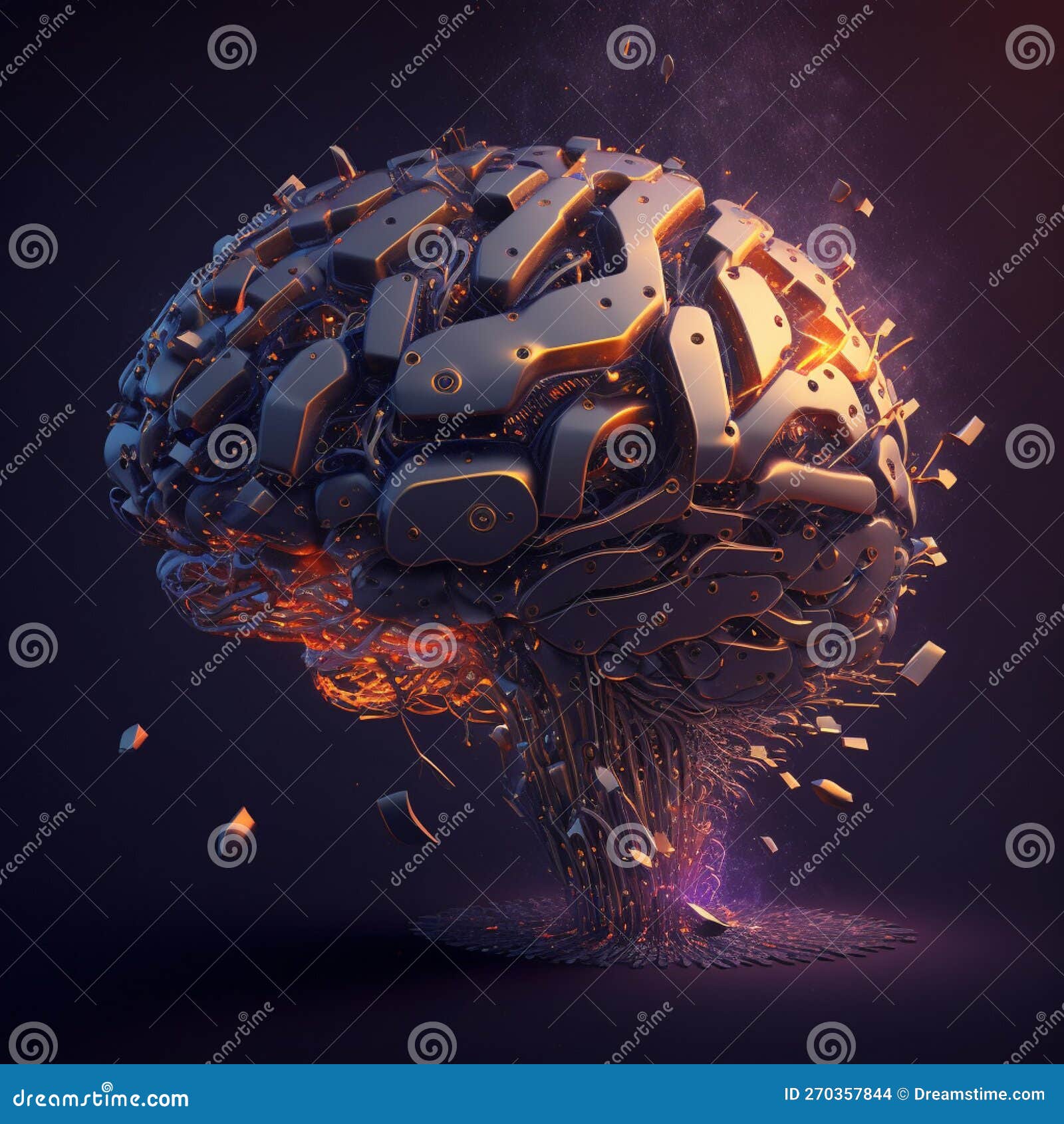 Robotic Human Brain with Detailed Circuits. Concept Art of Artificial ... Robotic Human Brain with Detailed Circuits. Concept Art of Artificial ...
