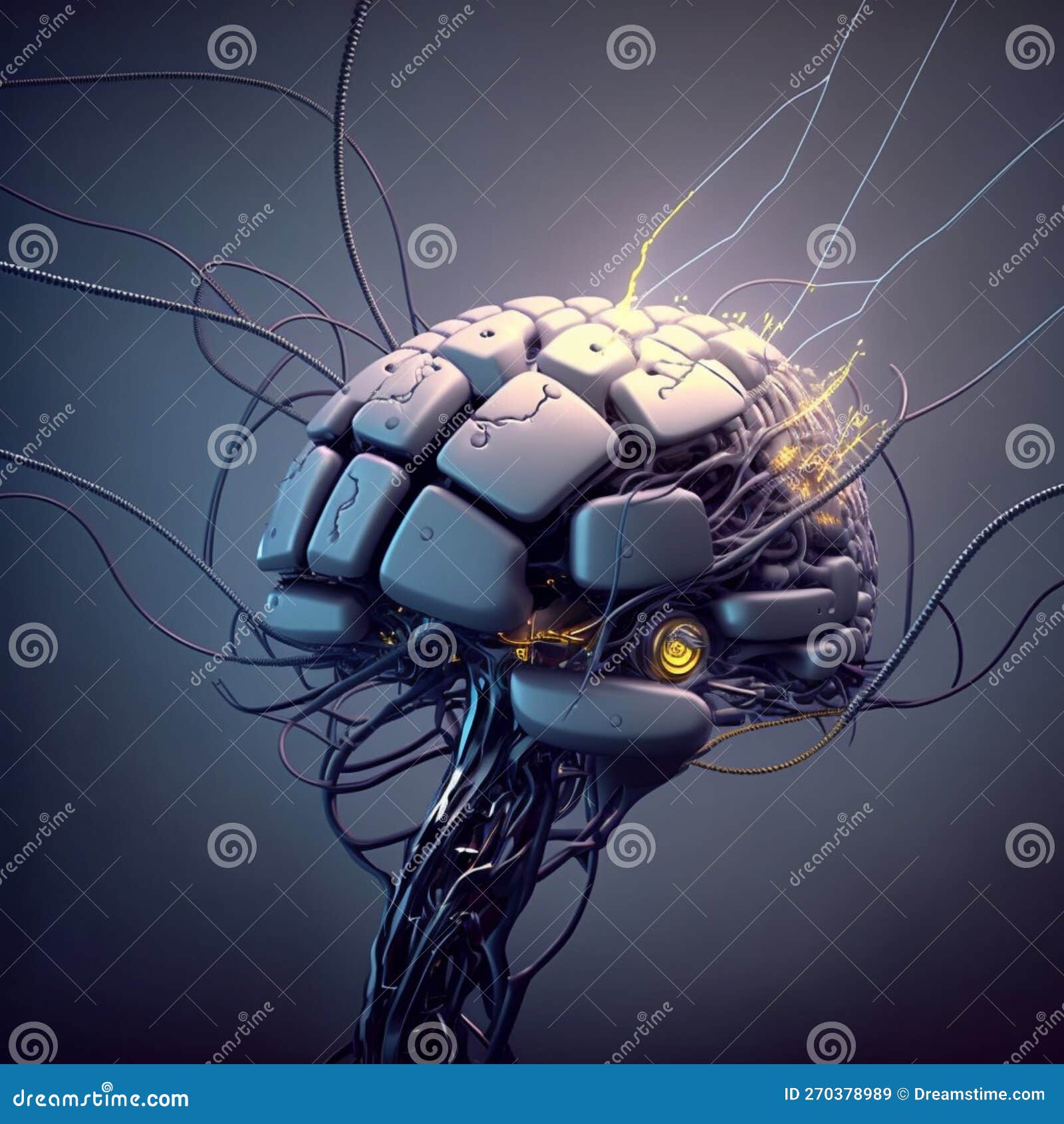 Robotic Human Brain with Detailed Circuits. Concept Art of Artificial ... Robotic Human Brain with Detailed Circuits. Concept Art of Artificial ...