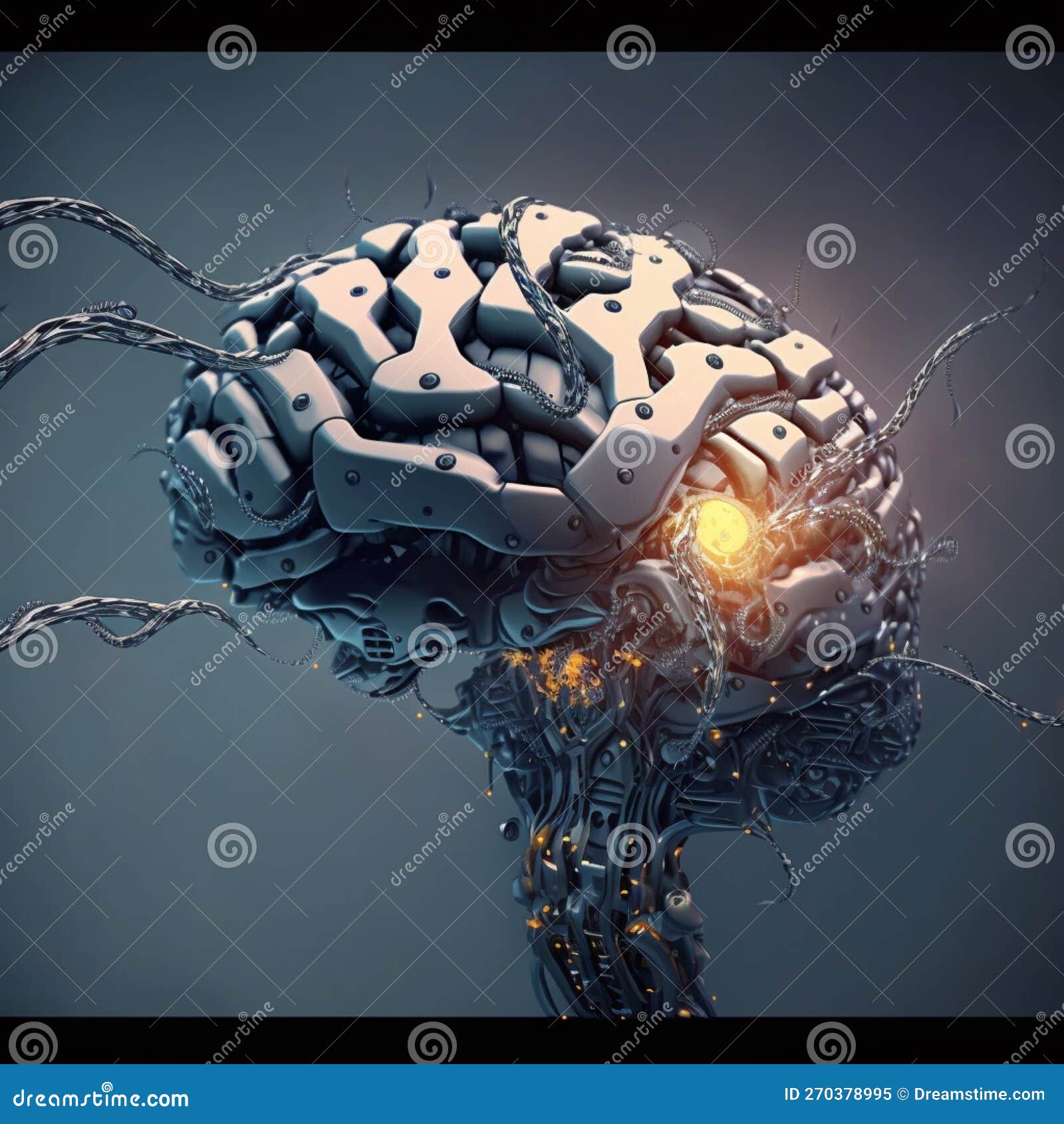 Robotic Human Brain with Detailed Circuits. Concept Art of Artificial ... Robotic Human Brain with Detailed Circuits. Concept Art of Artificial ...