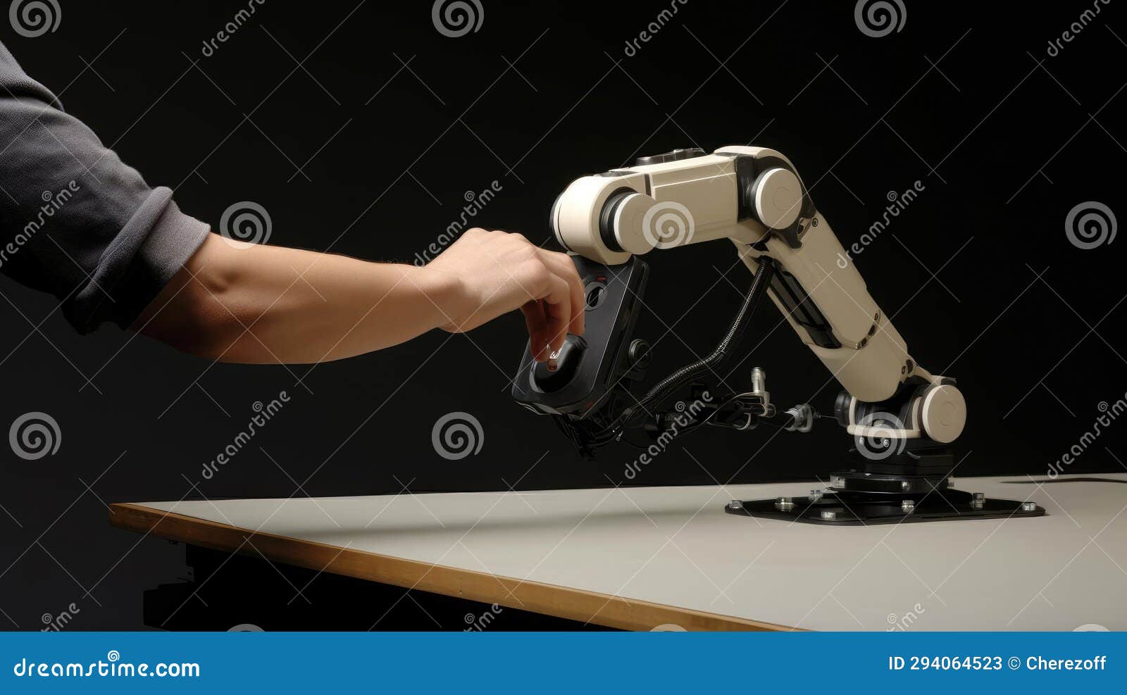 Robotic Human Hand. Prosthesis Stock Illustration - Illustration of ...