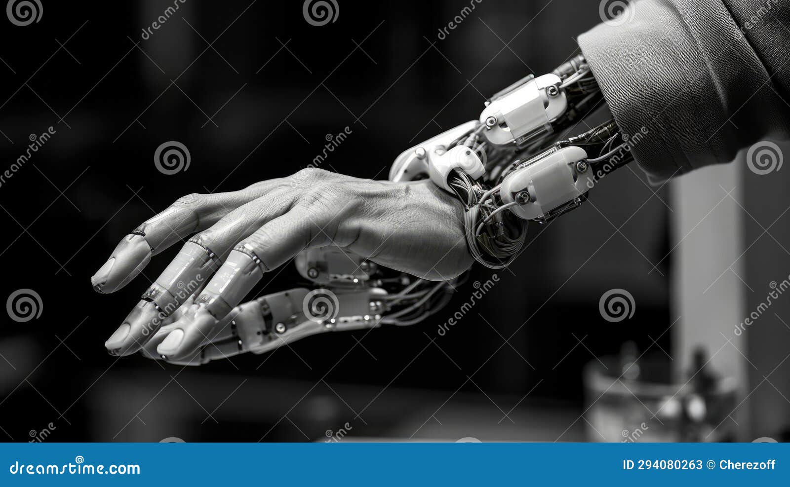 Robotic Human Brain With Detailed Circuits. Concept Art Of Artificial ...