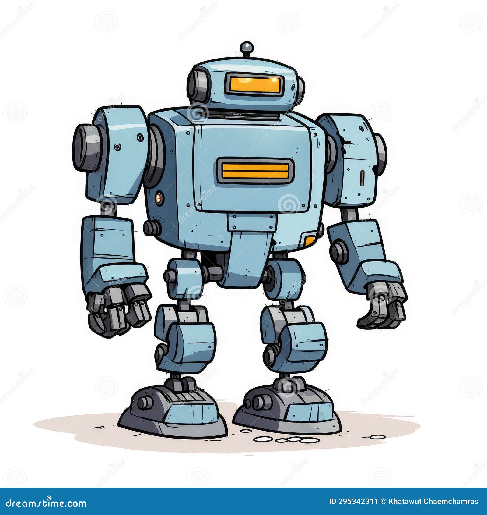 Robotic Innovation - Detailed Illustration Of A Futuristic Android ...