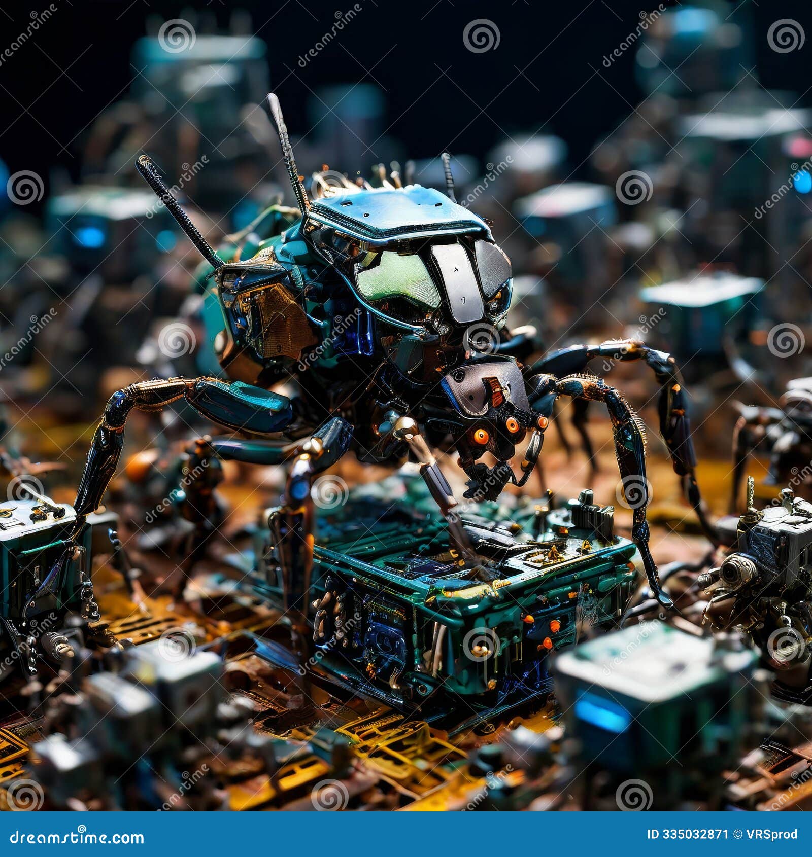 Robotic Insect Assembling Technology in Futuristic Lab Environment ...