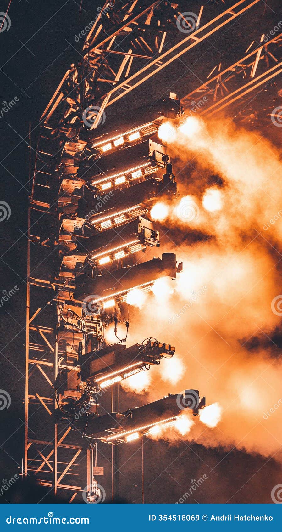 A Robotic Lighting System Creating a Synchronized Light Show during a ...