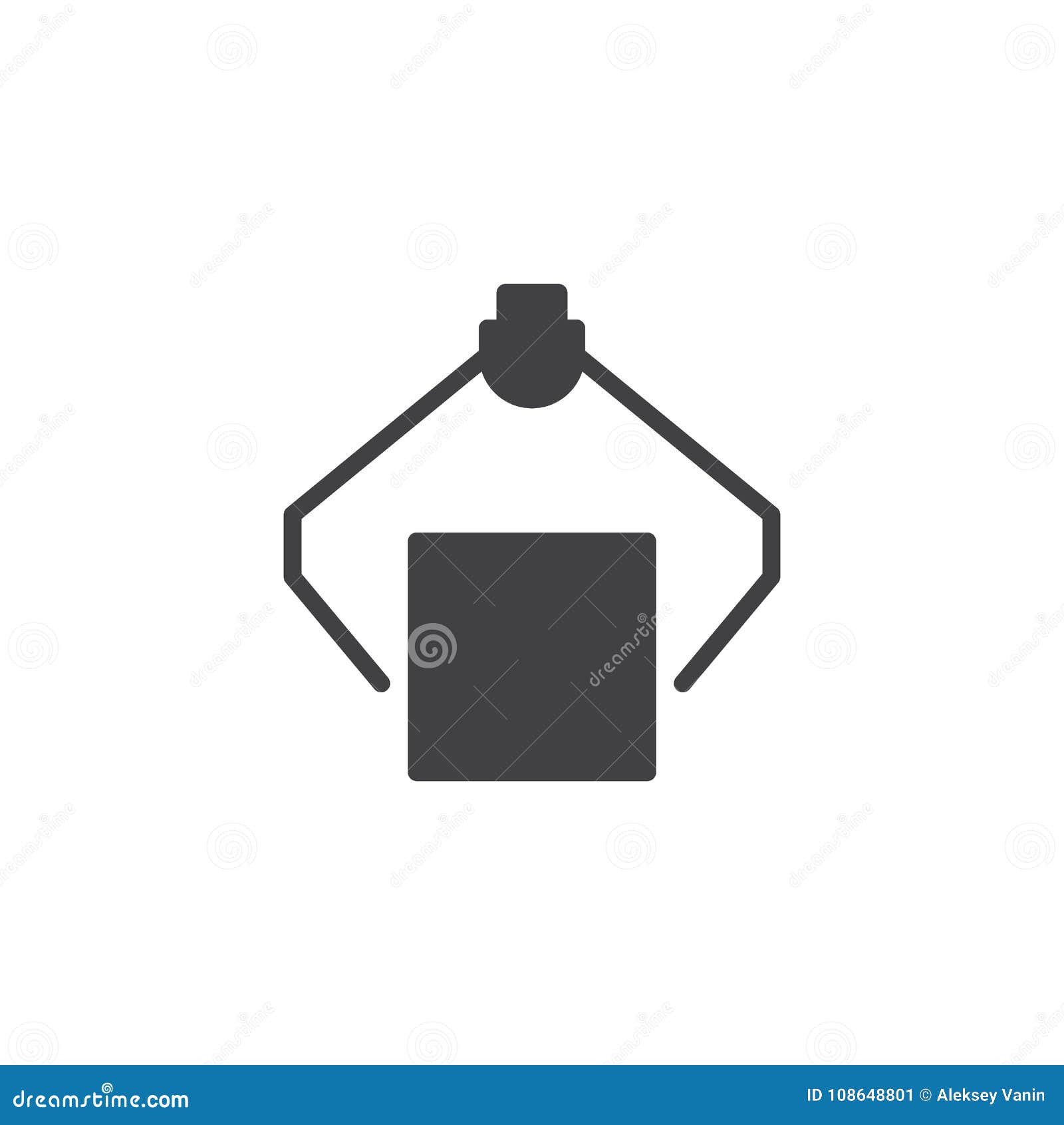 Robotic loader icon vector stock vector. Illustration of hand - 108648801