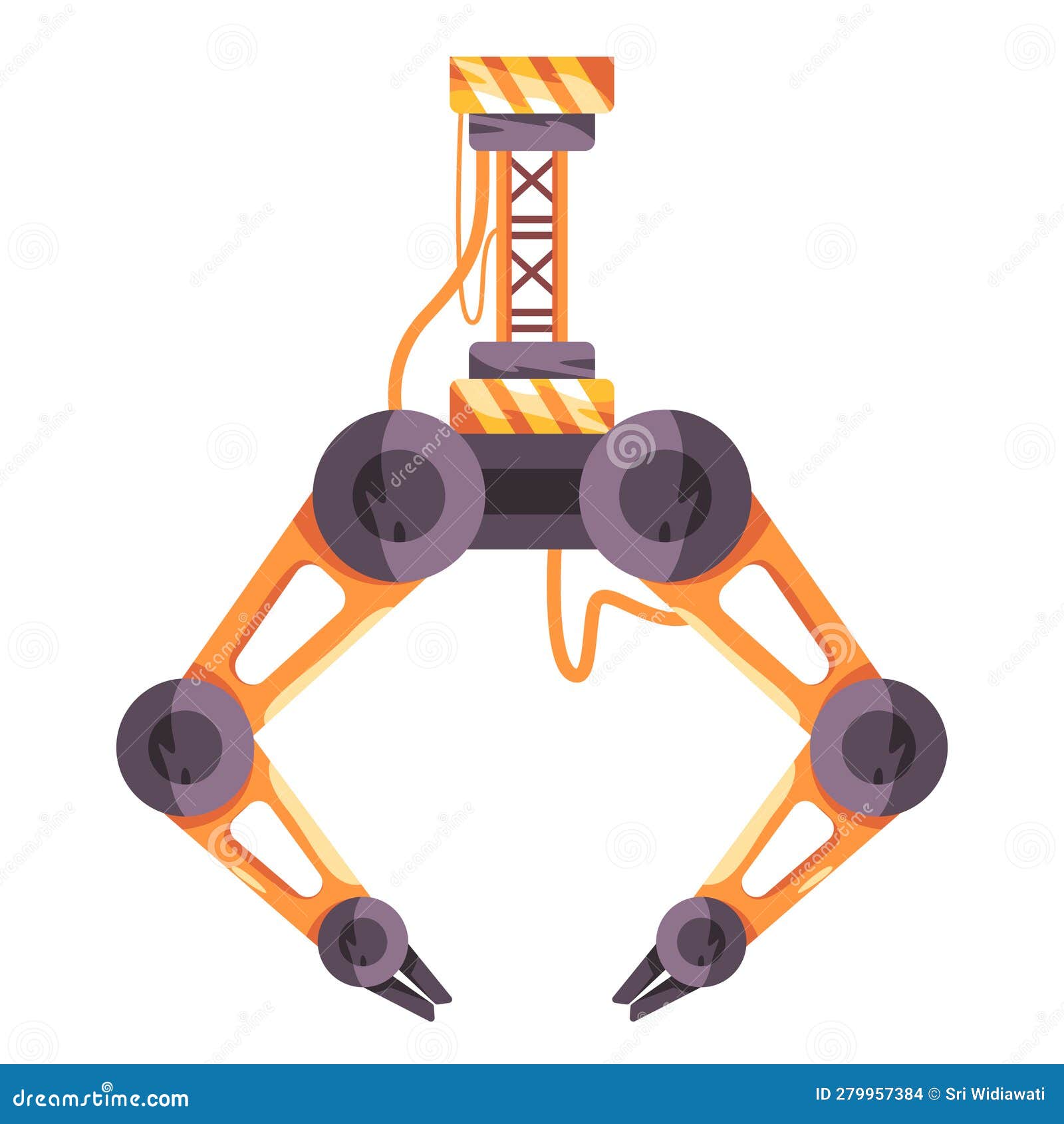 Robotic Manipulator Arms Set Cartoon Vector | CartoonDealer.com #285106837