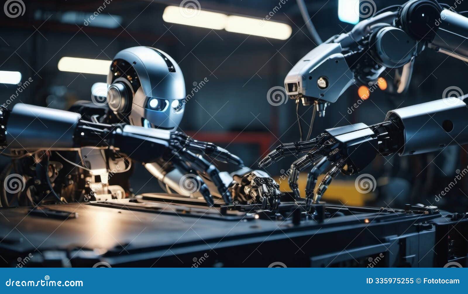Robotic Manufacturing, the Factory of the Future. Generative Ai Stock ... Robotic Manufacturing, the Factory of the Future. Generative Ai Stock ...