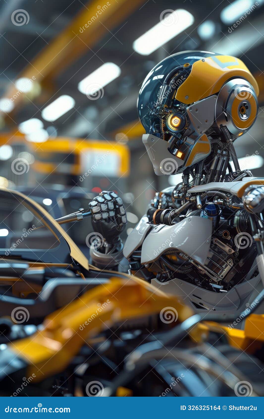 Robotic Mechanic in 3D Repairing Vehicles with Precision Tools and ...