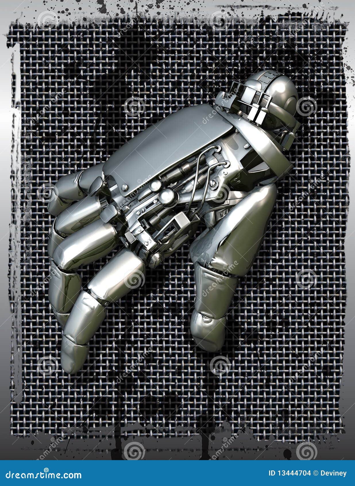 Robotic Mechanical Programmable Arm With Joints For Industrial Assembly ...