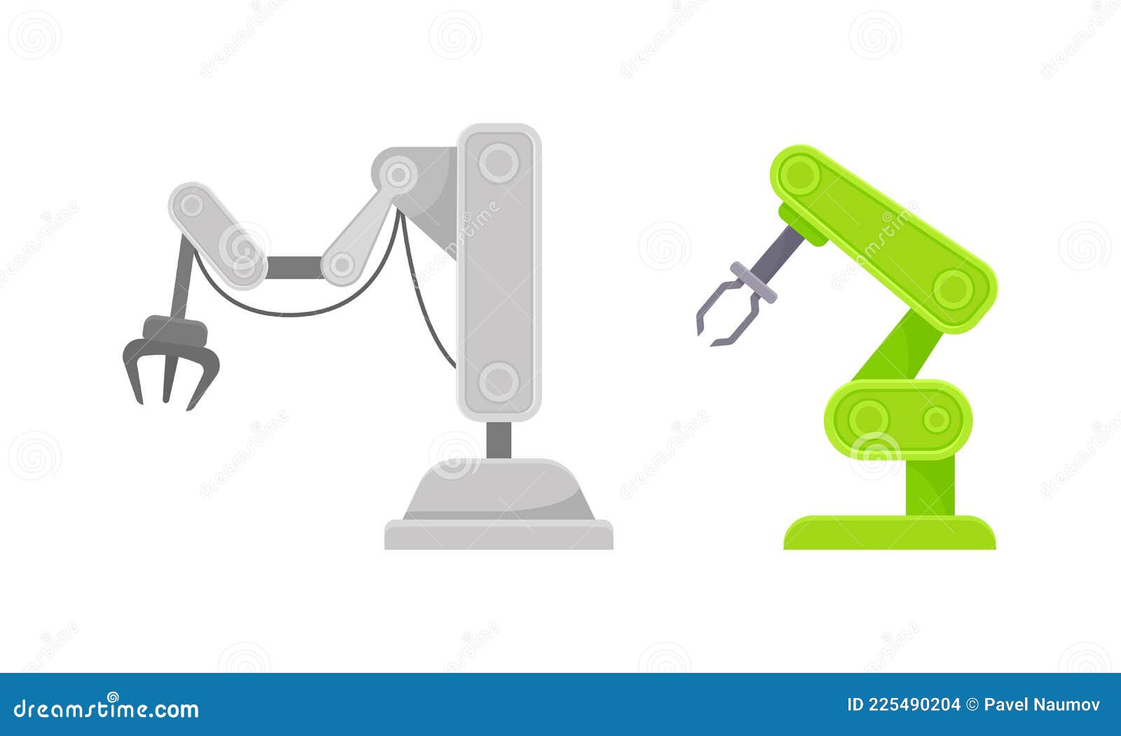 Robotic Mechanical Programmable Arm With Joints For Industrial Assembly ...