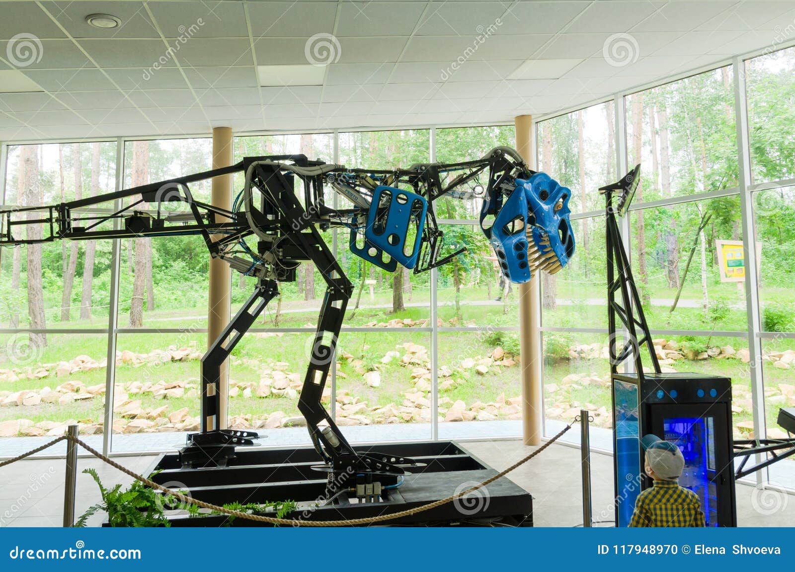 Robotic Model Tyrannosaurus Rex in Dinosaur Park Editorial Image ...
