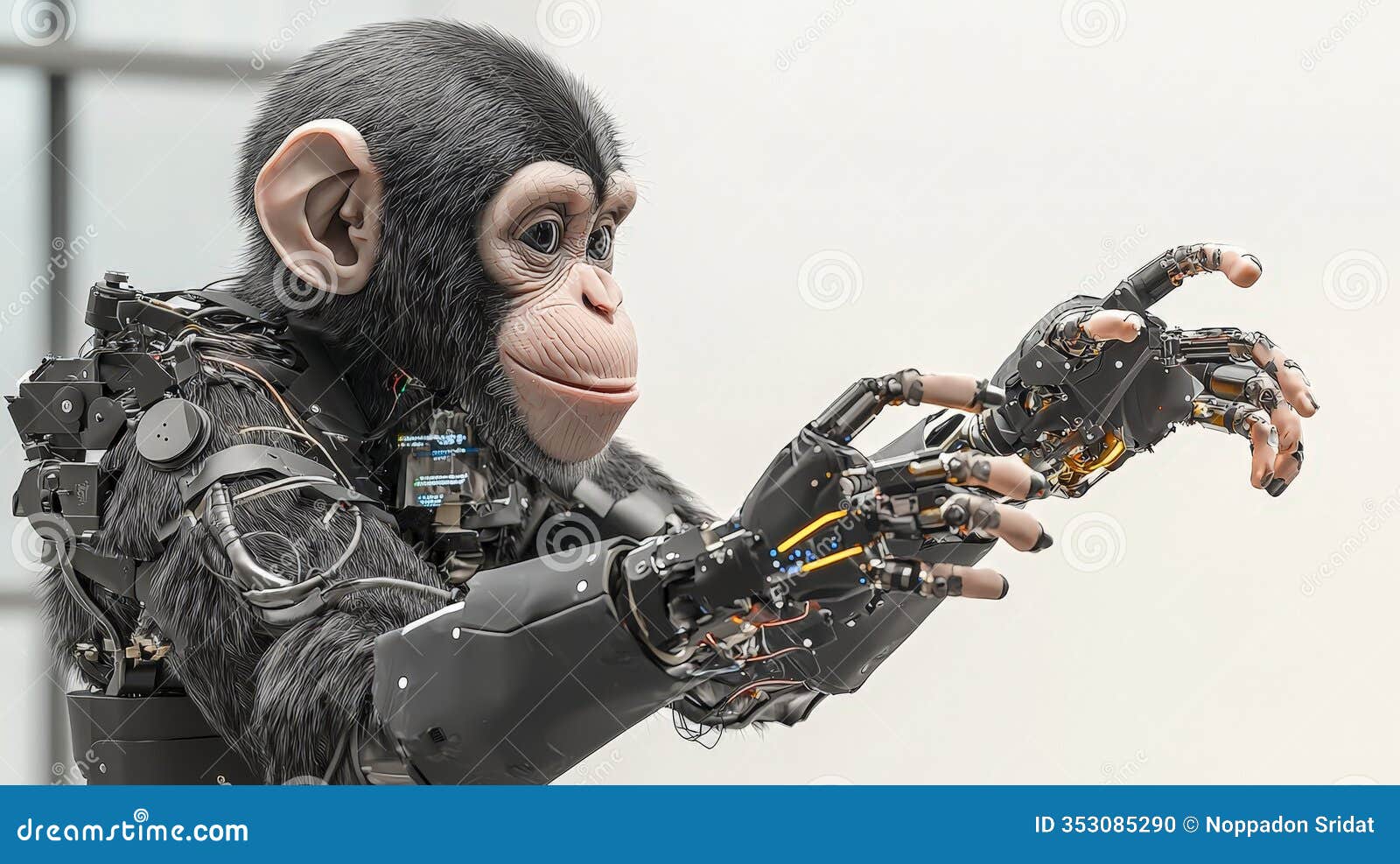 A Robotic Monkey Showcases Advanced Technology with Mechanical Limbs ...