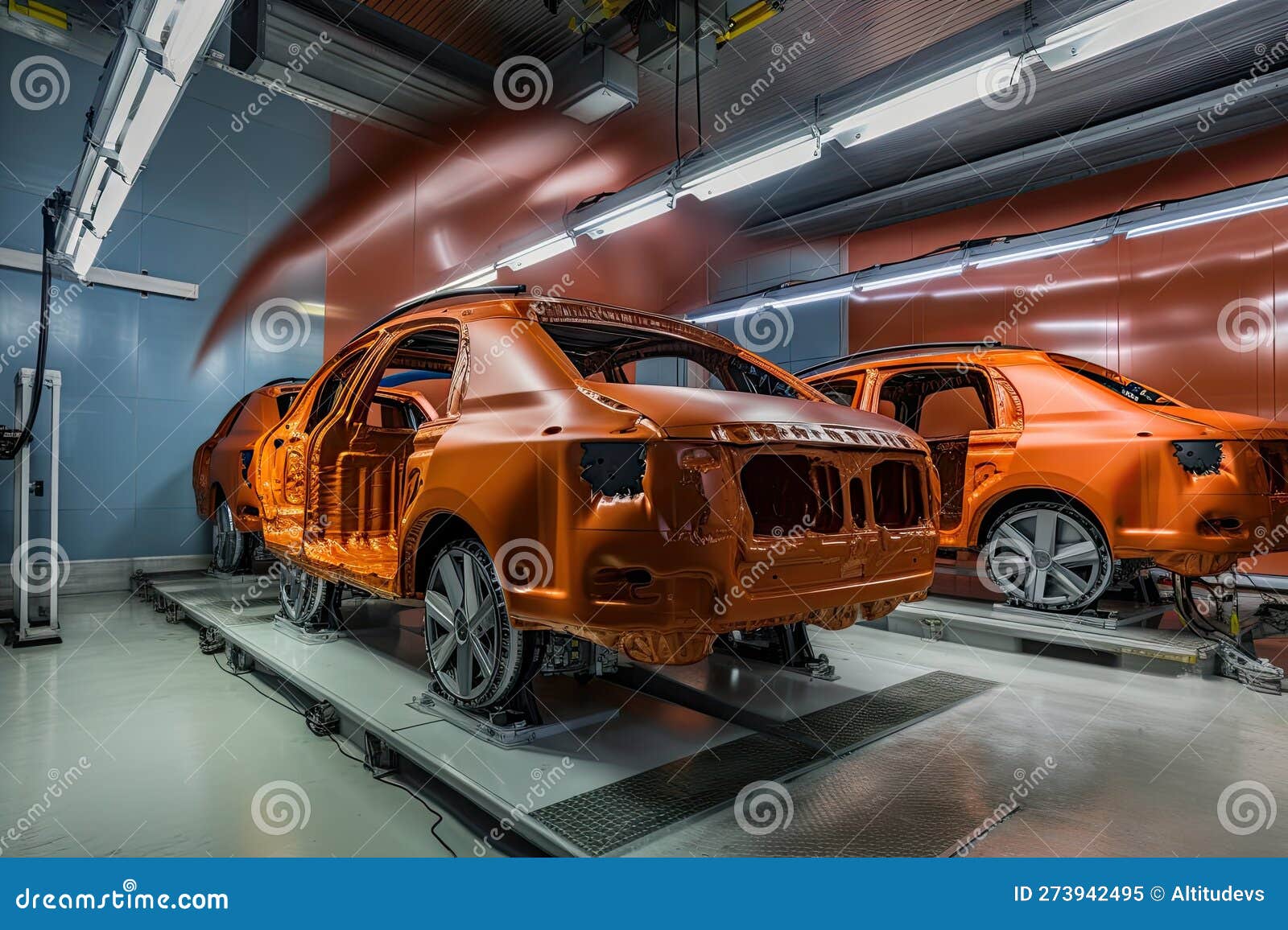 Robotic Painting and Coating System, with Multiple Arm Robots Working ...