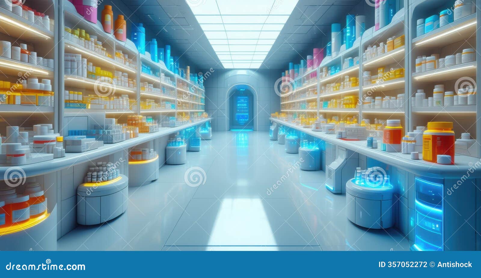 Robotic Dispensing Isolated Cartoon Vector Illustrations ...