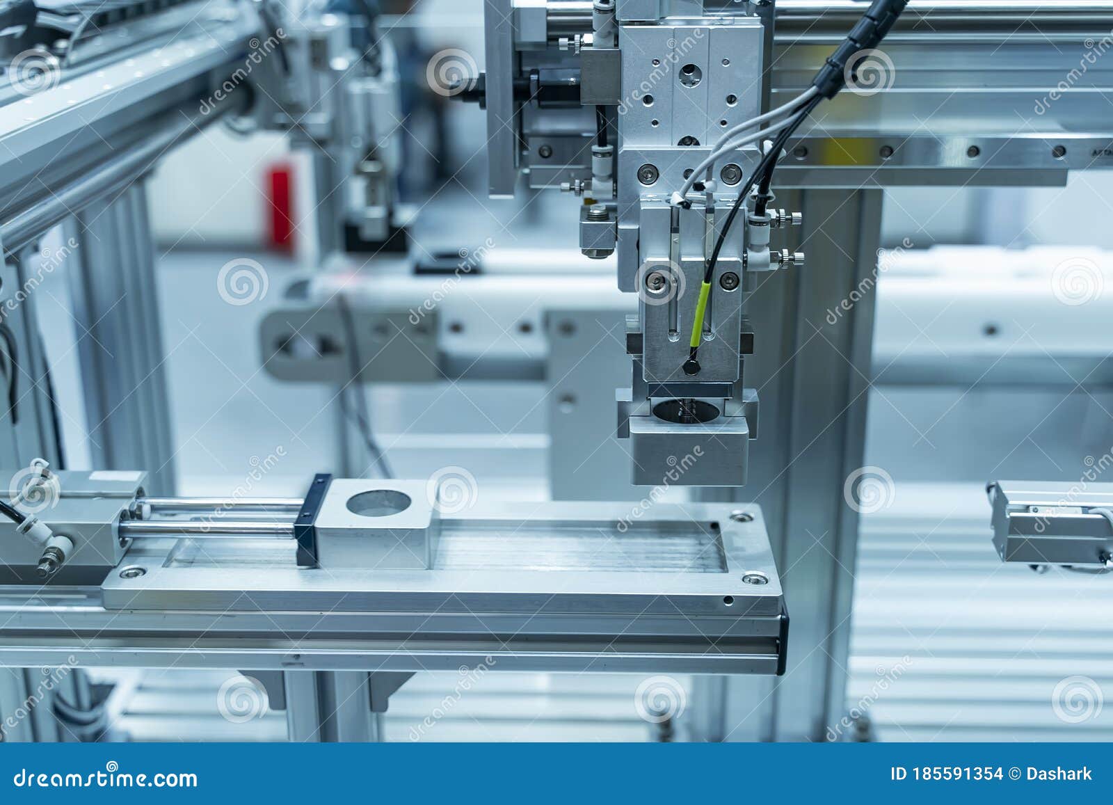 Robotic Pneumatic Input To Robot Handle Grip Handle Stock Photo - Image ...