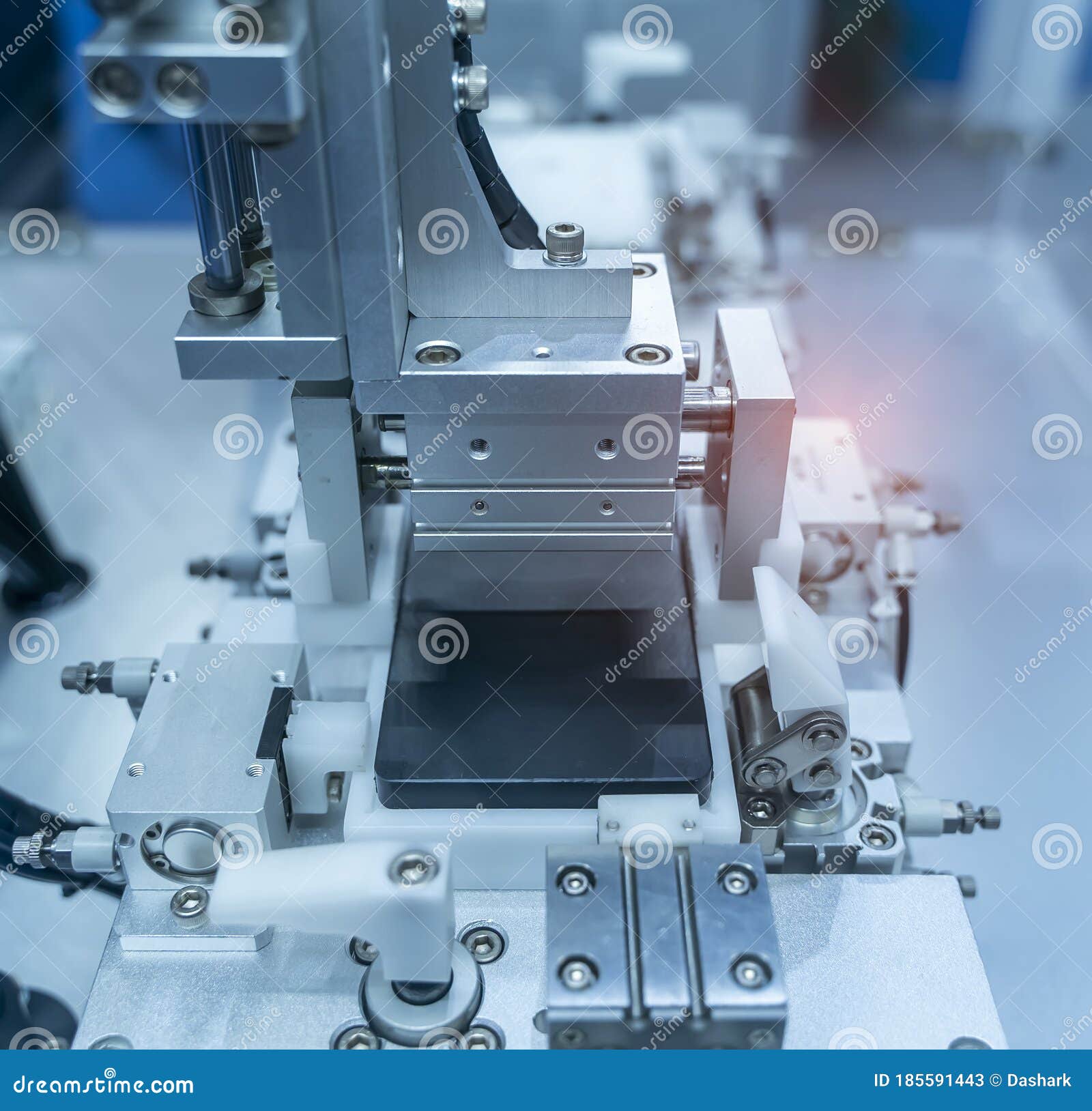 Robotic And Pneumatic Piston Unit On Industrial Machine Royalty-Free ...