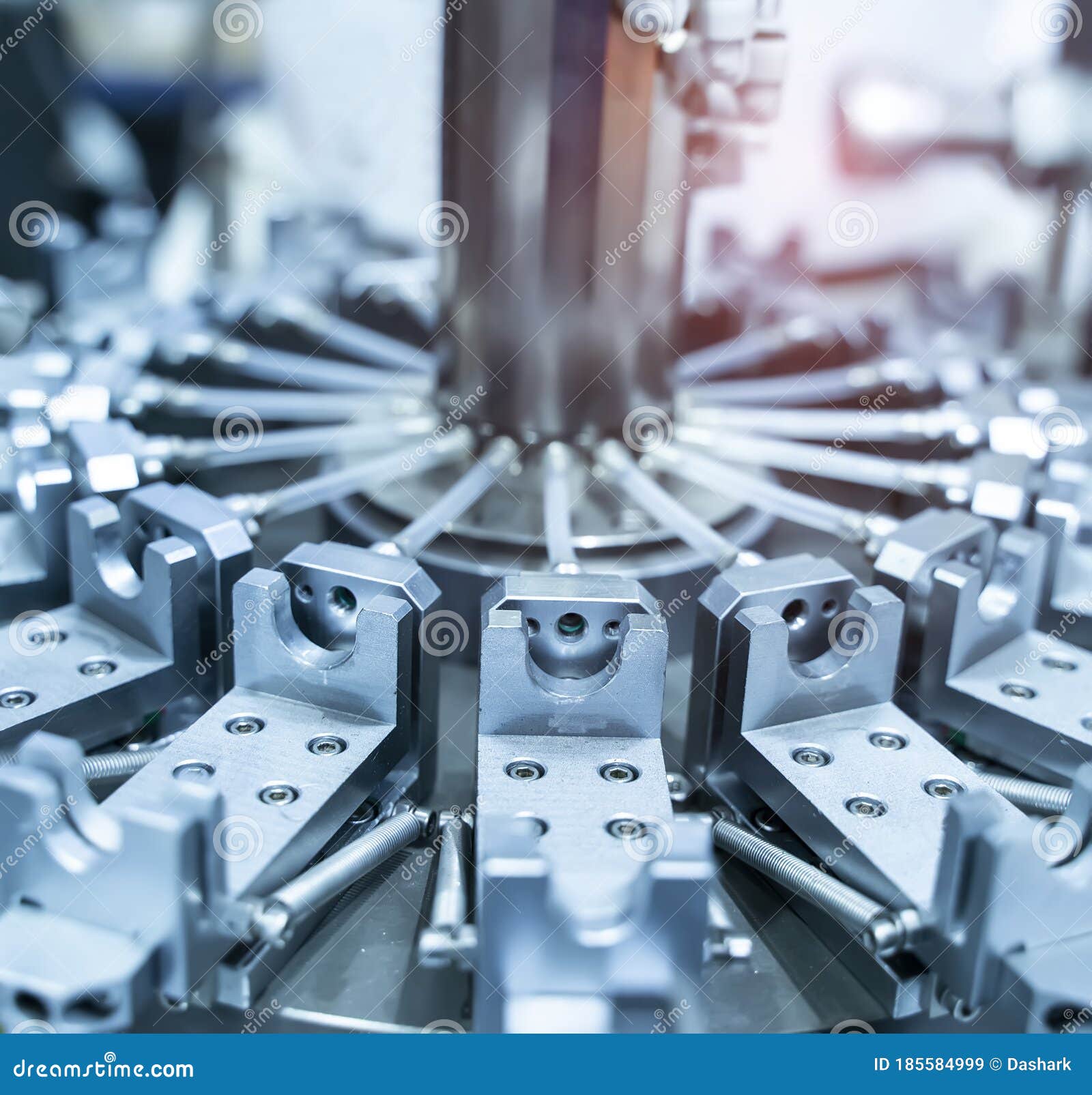 Robotic and Pneumatic Piston Unit on Industrial Machine Stock Image ...