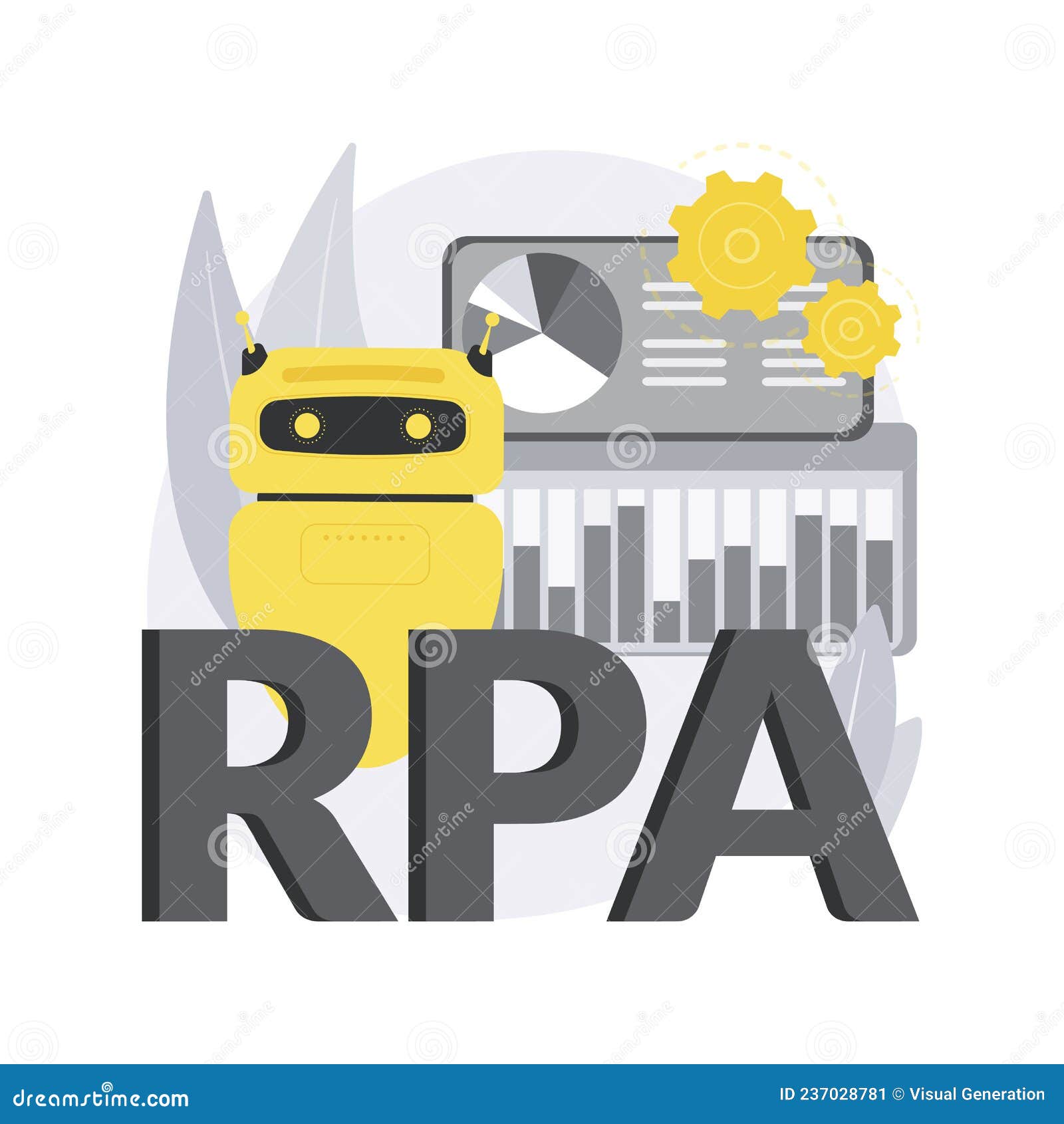 Robotic Process Automation Abstract Concept Vector Illustration. Stock ...