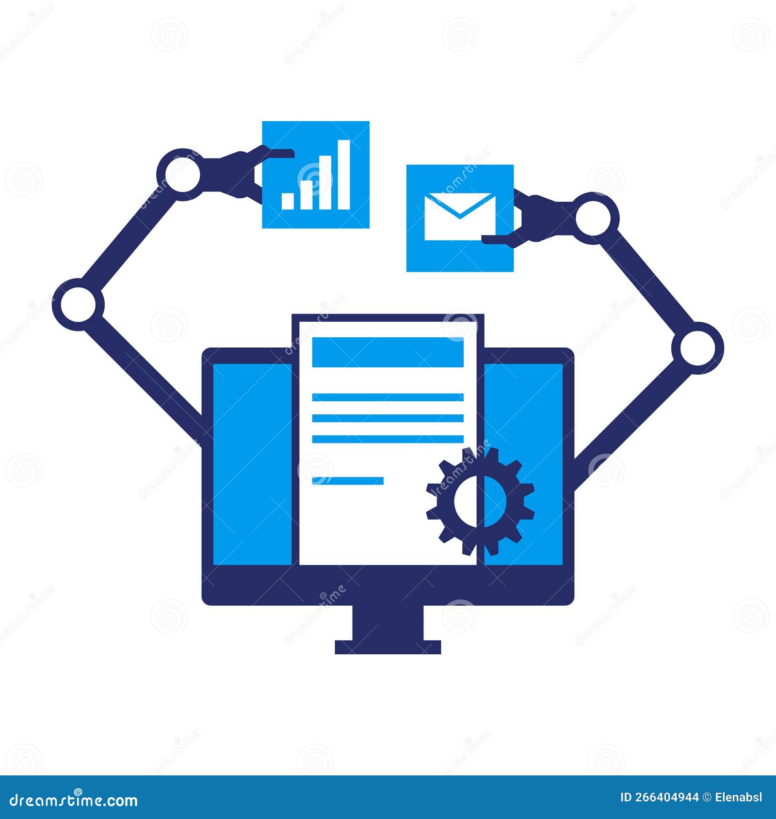Robotic Process Automation Application Computer Icon Stock Vector ... Robotic Process Automation Application Computer Icon Stock Vector ...
