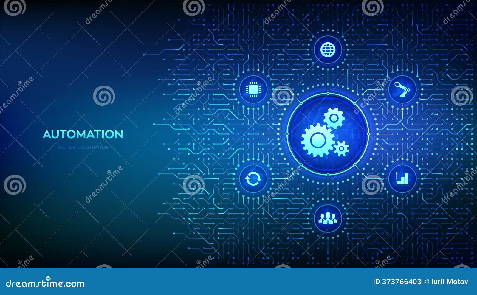 Automation Software. IOT And Automation Concept As An Innovation ...